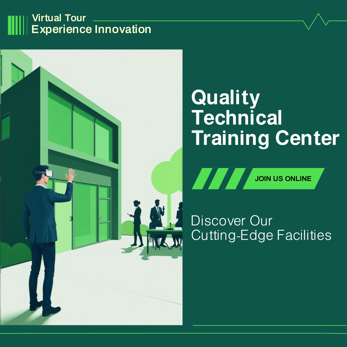 Virtual Quality Technical Training Center Tour LinkedIn Post Template ...