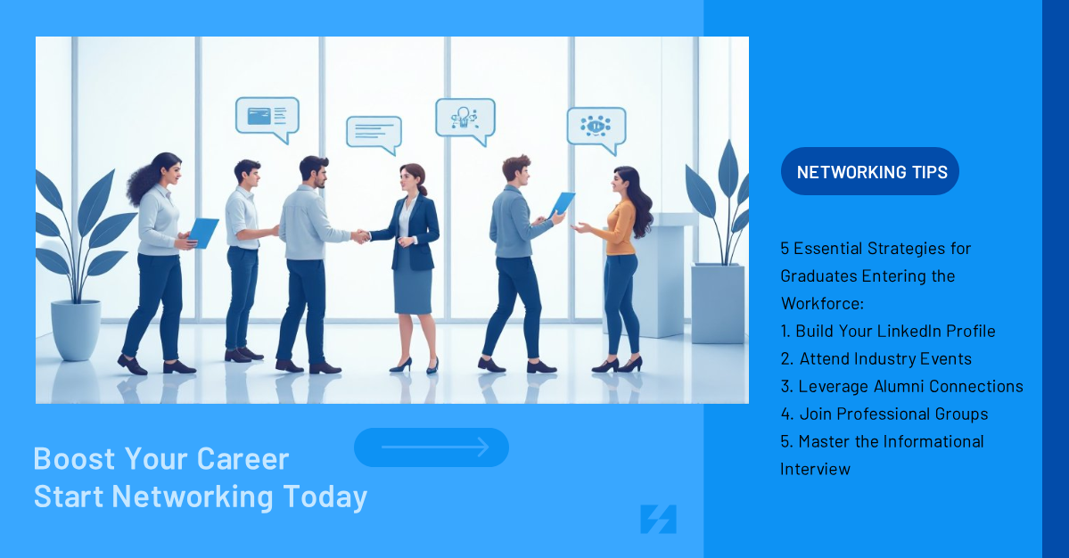 Networking: Career advice for graduates LinkedIn Single Image Ad ...