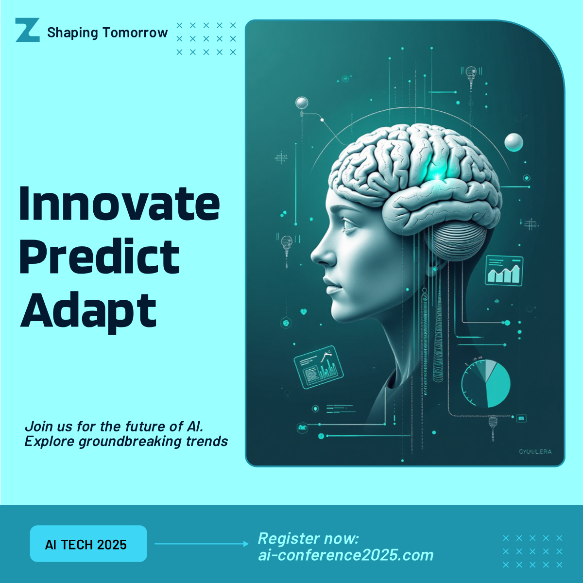 Teal Silver Photorealistic Artificial Intelligence Technology 2025 ...