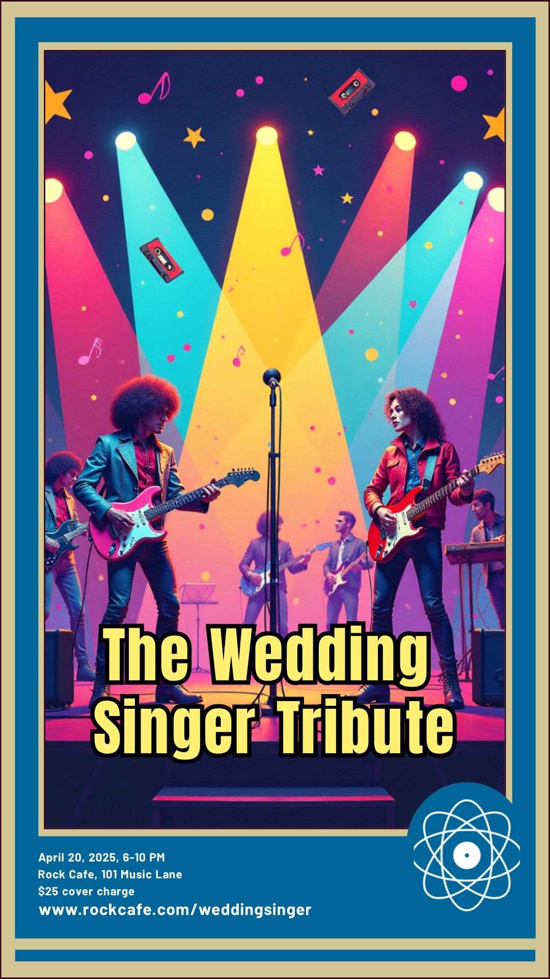 The Wedding Singer Tribute Concert Poster Template - AI Designs by ...