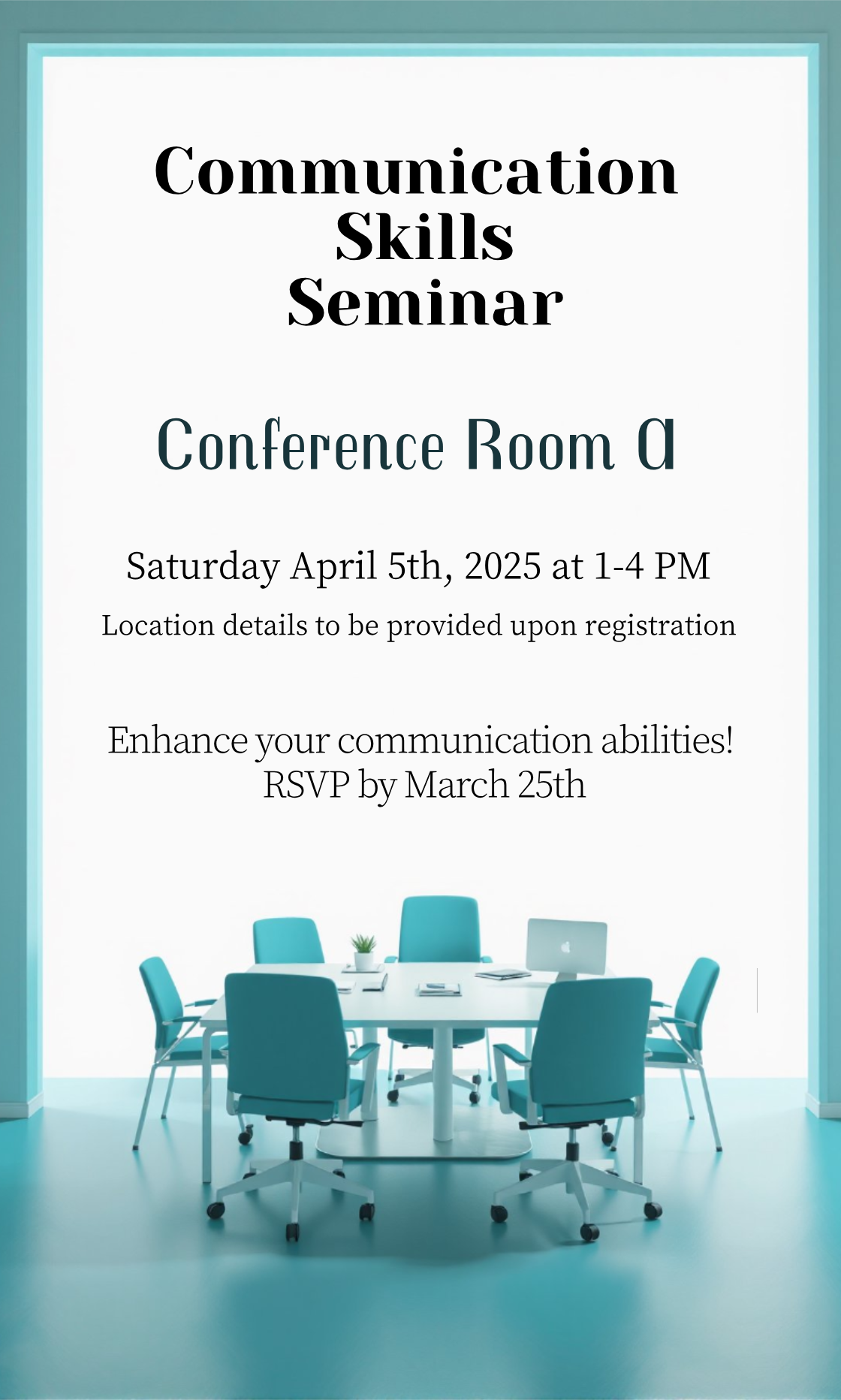 Communication Skills Workplace Skills Development Invitation Template ...