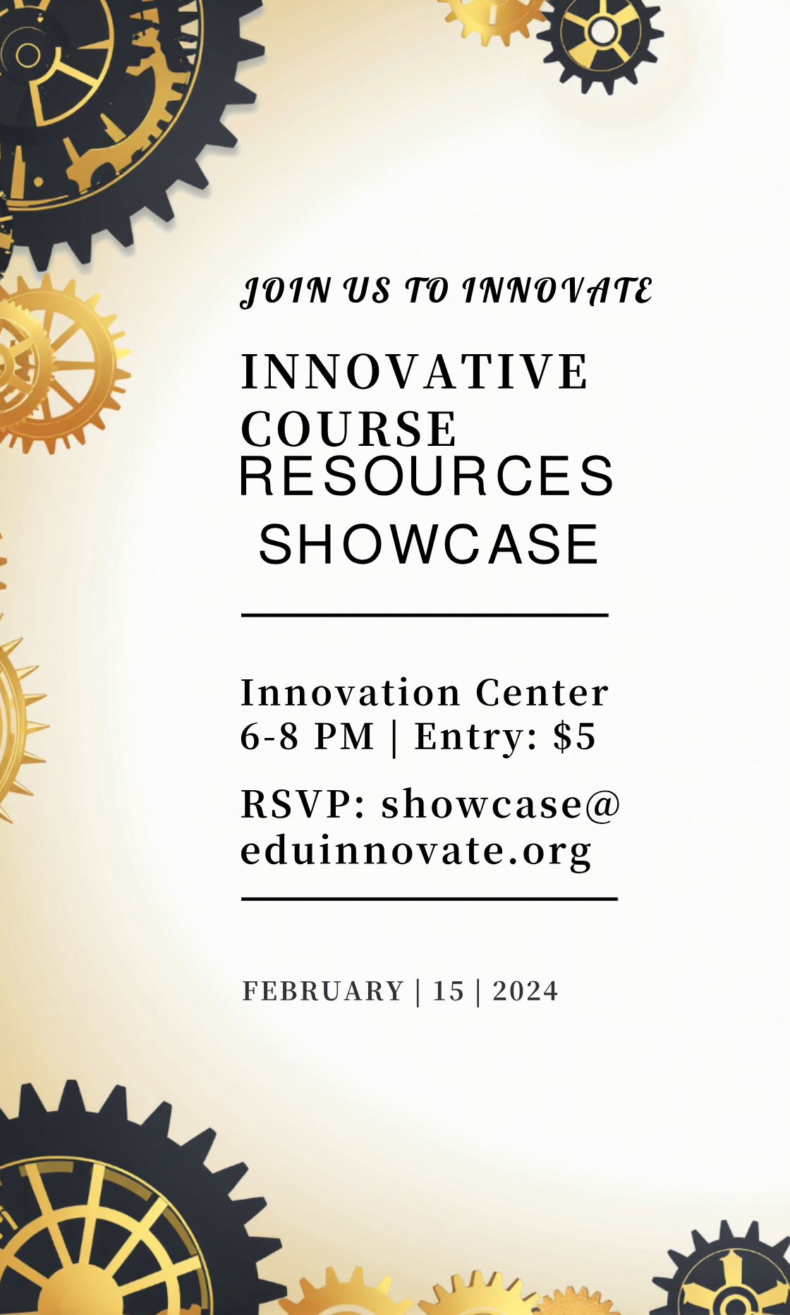 Innovative Course Resources Showcase Invitation Template - AI Designs ...
