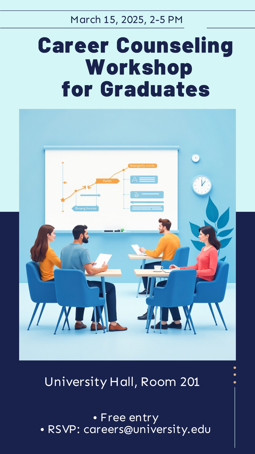 Career Counseling for Graduates Workshop Poster Template - AI Designs ...