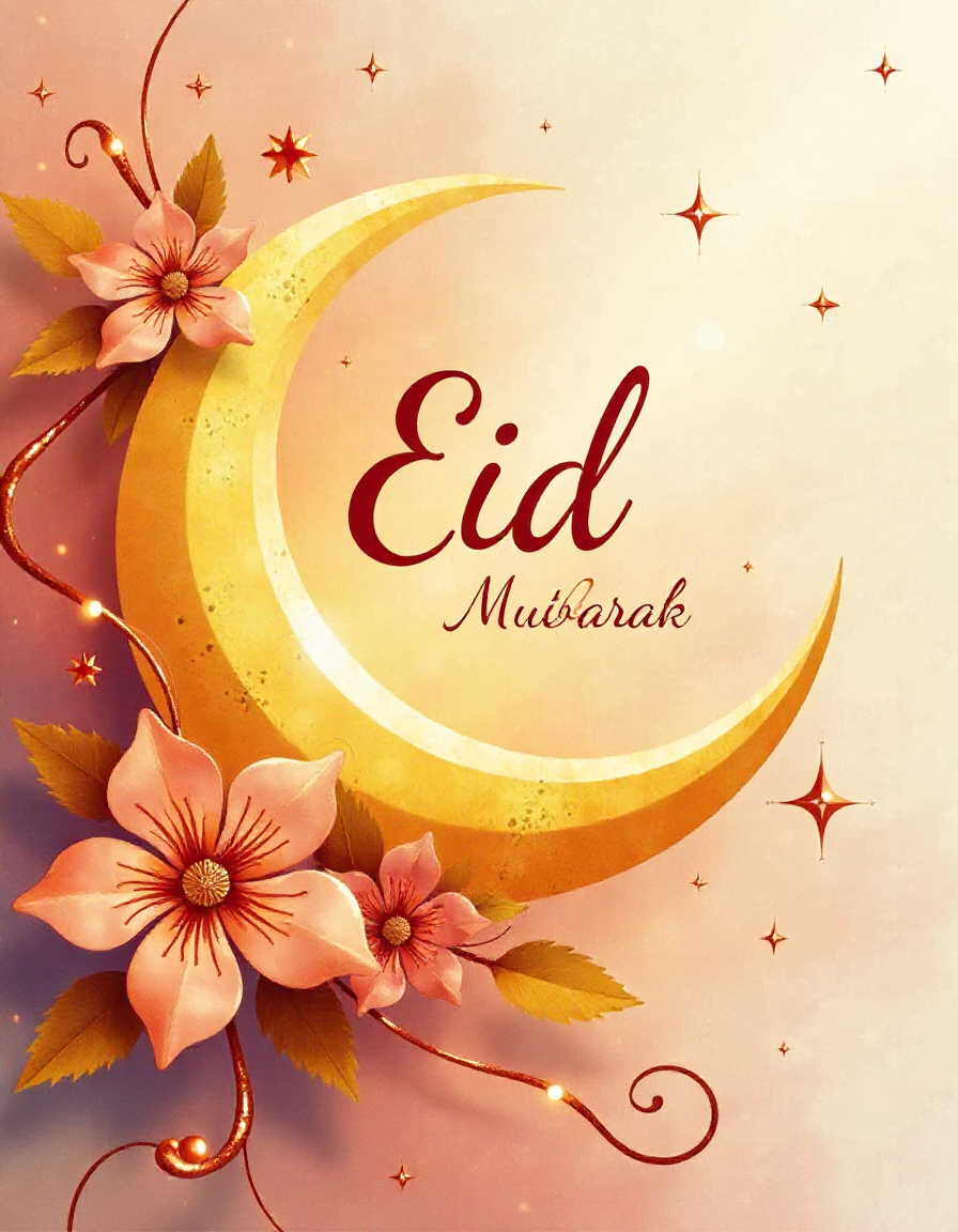 Festive Eid al-Adha Greetings Image Template - AI Designs by MolyPix.AI