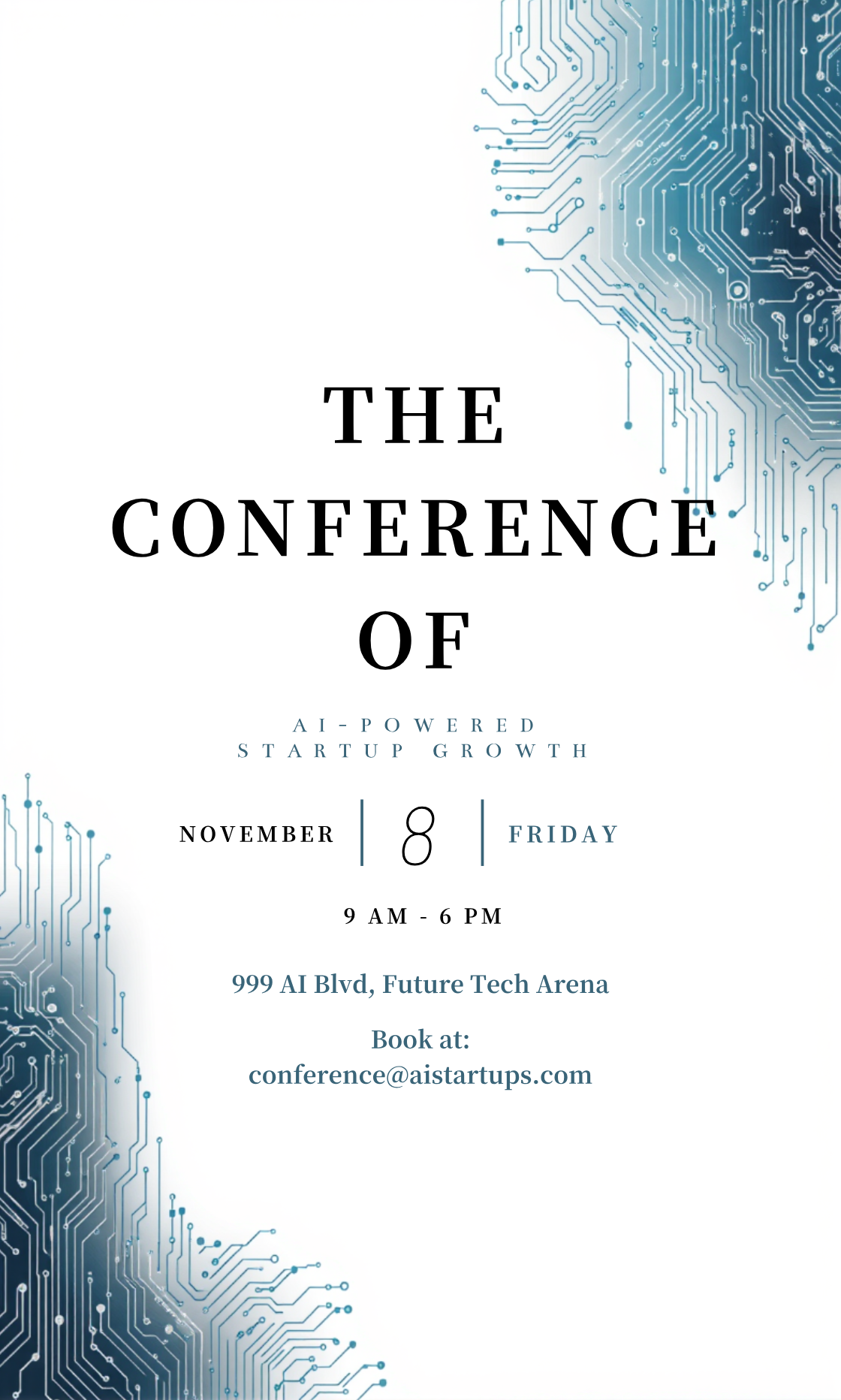 AI-Powered Startup Growth Conference Invitation Template - AI Designs ...