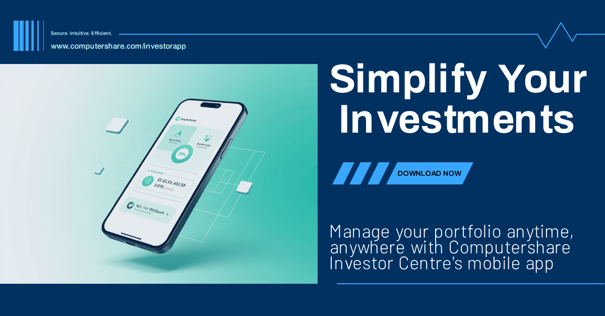 Computershare Investor Centre Mobile App LinkedIn Single Image Ad ...