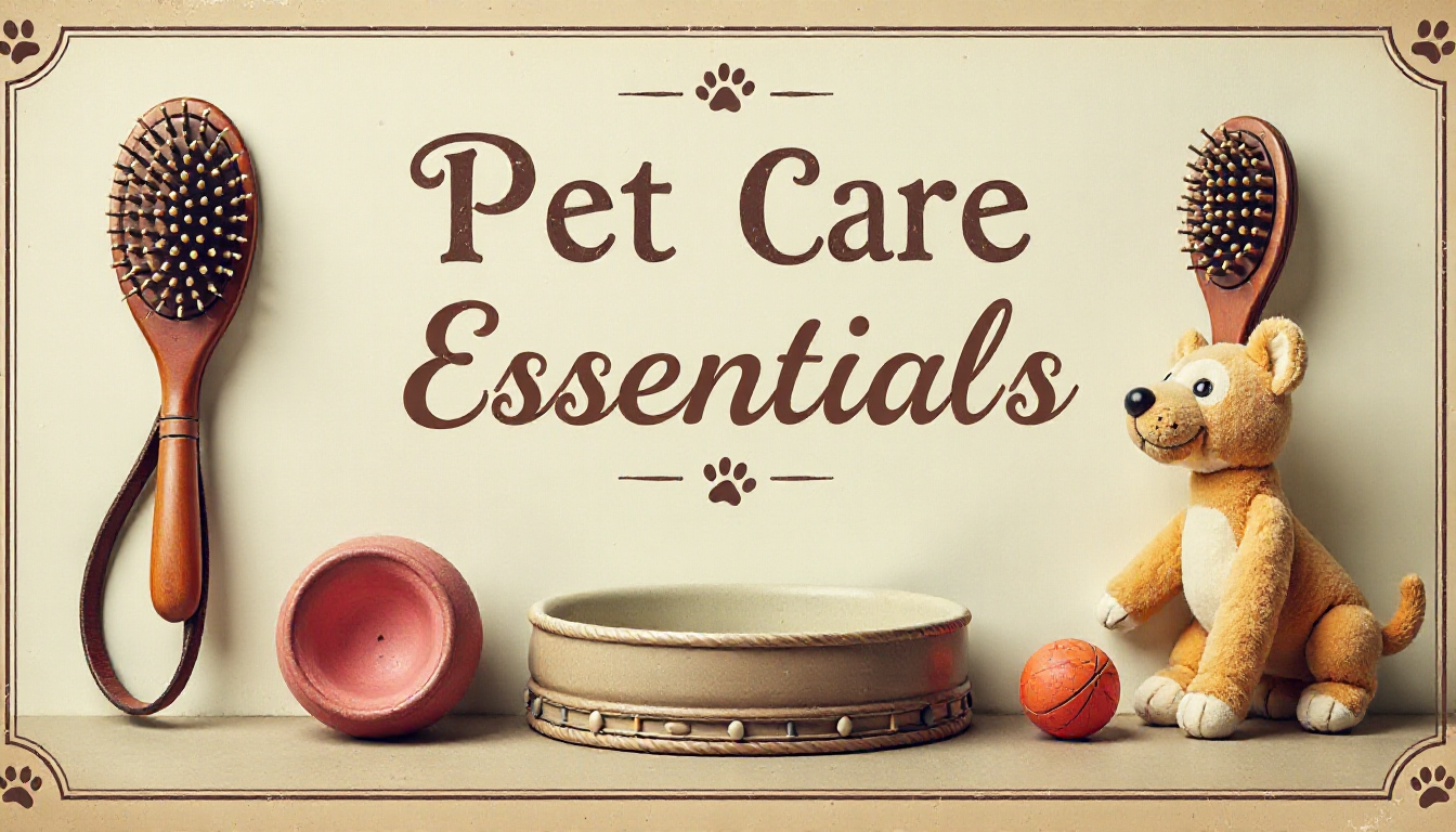 Essential Pet Care Items Image Template - AI Designs by MolyPix.AI
