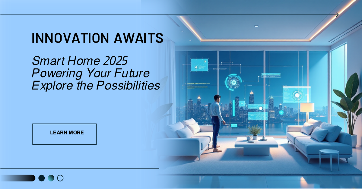 Future Smart Home 2025 LinkedIn Single Image Ad Template - AI Designs by MolyPix.AI