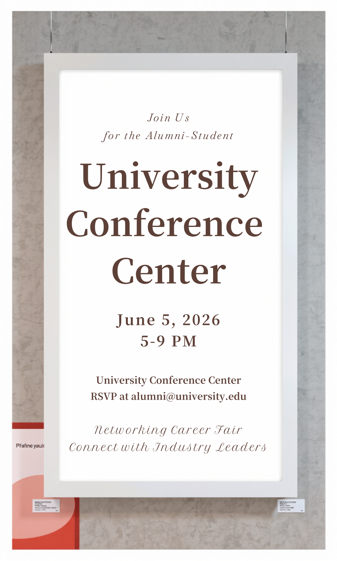 Alumni-Student University Career Fair Invitation Template - AI Designs ...