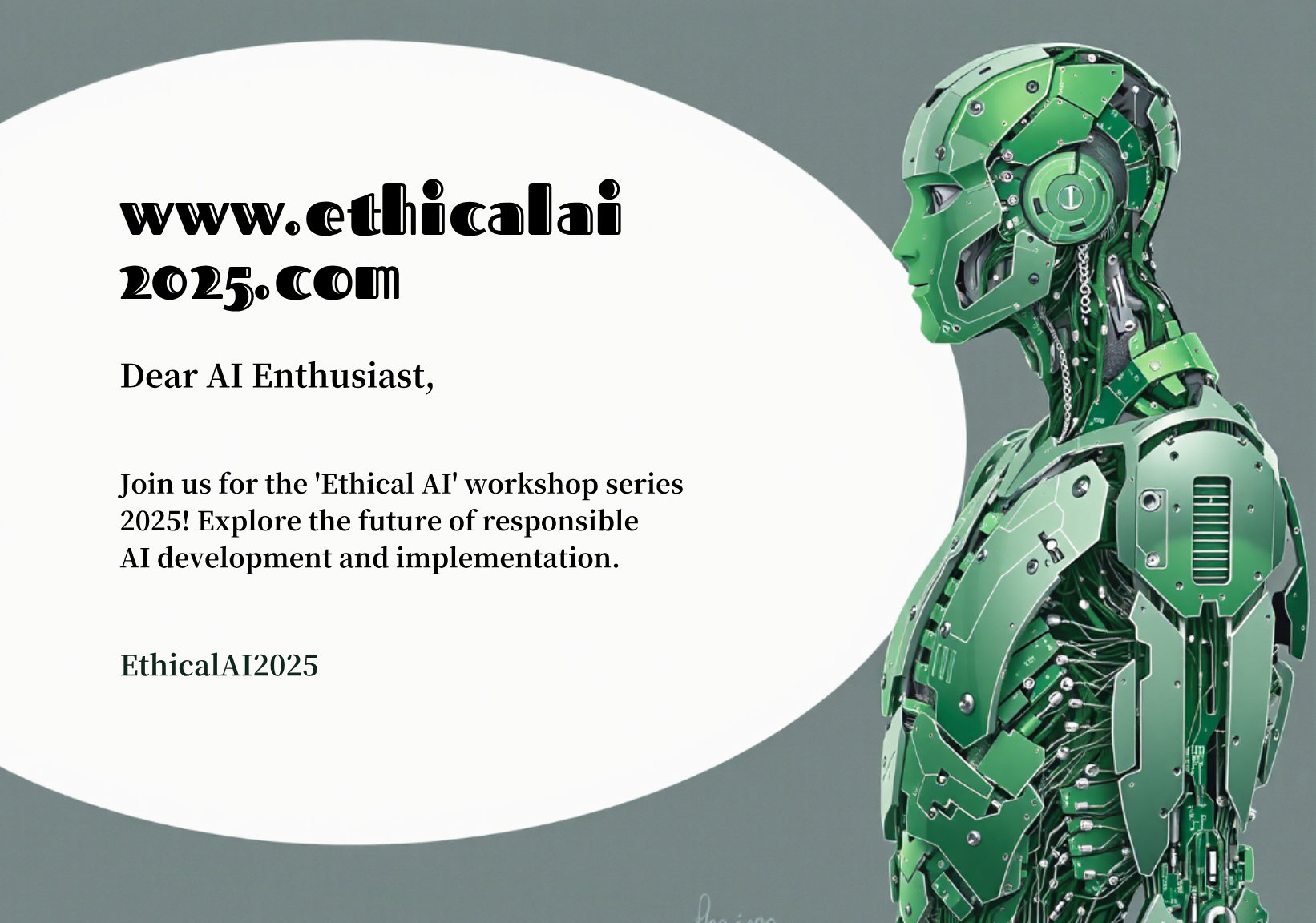 Artificial Intelligence AI Technology 2025 Postcard Template - AI ...