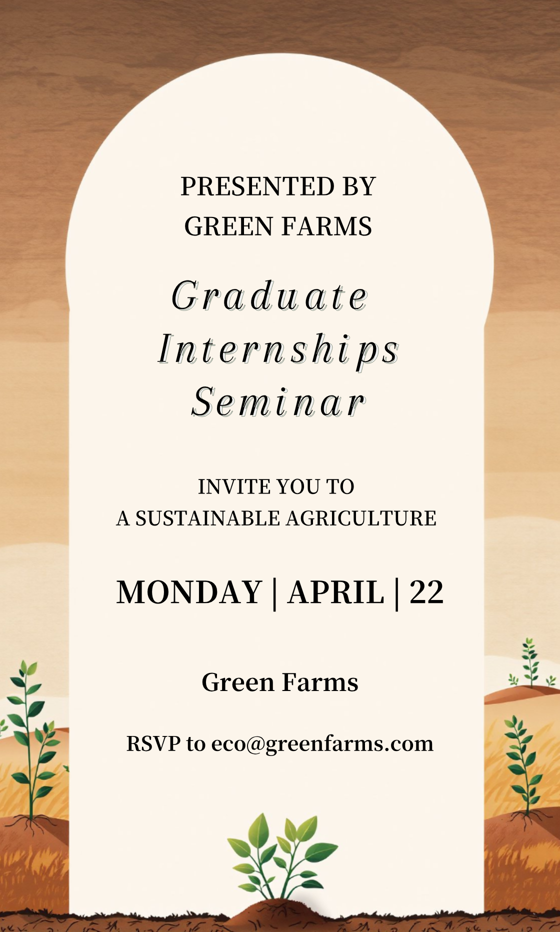 Sustainable Agriculture Graduate Internships Invitation Template - AI ...