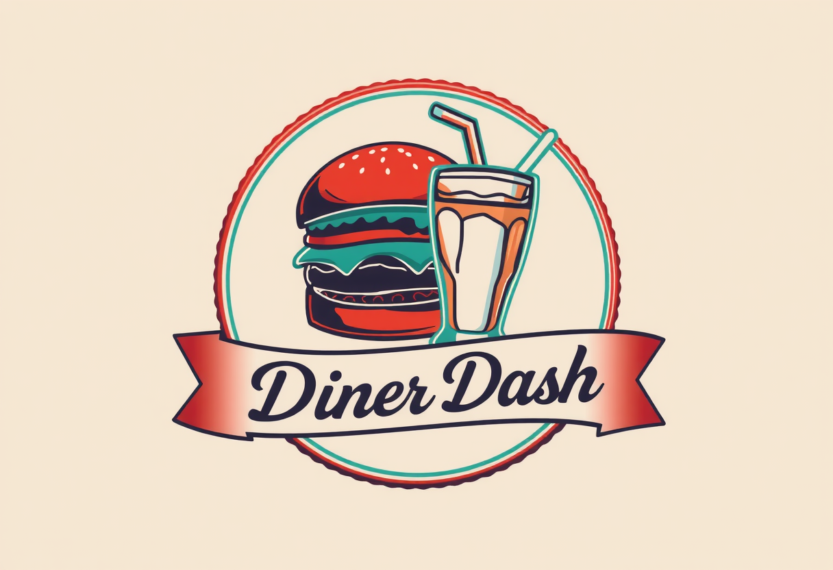 1950s Fast Food Restaurant Logo Template - AI Designs by MolyPix.AI
