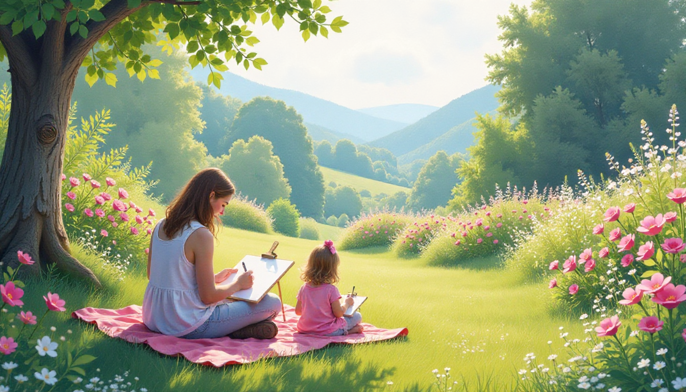 Outdoor Art Club Session Image Template - AI Designs by MolyPix.AI