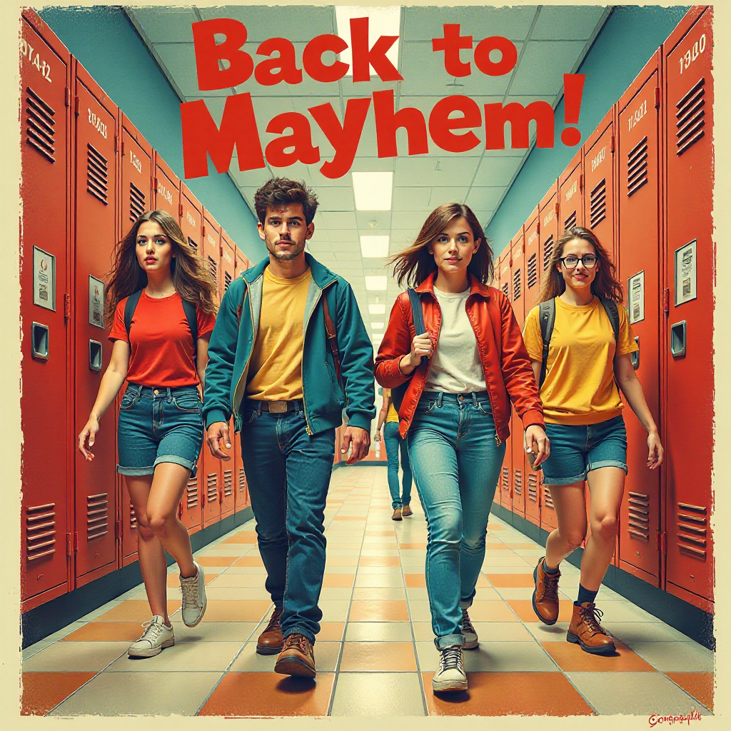 Back to School Movie Poster Image Template - AI Designs by MolyPix.AI