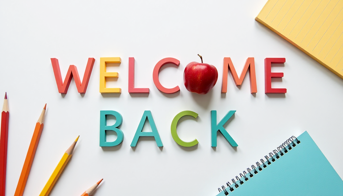 Welcome Back to School Supplies Art