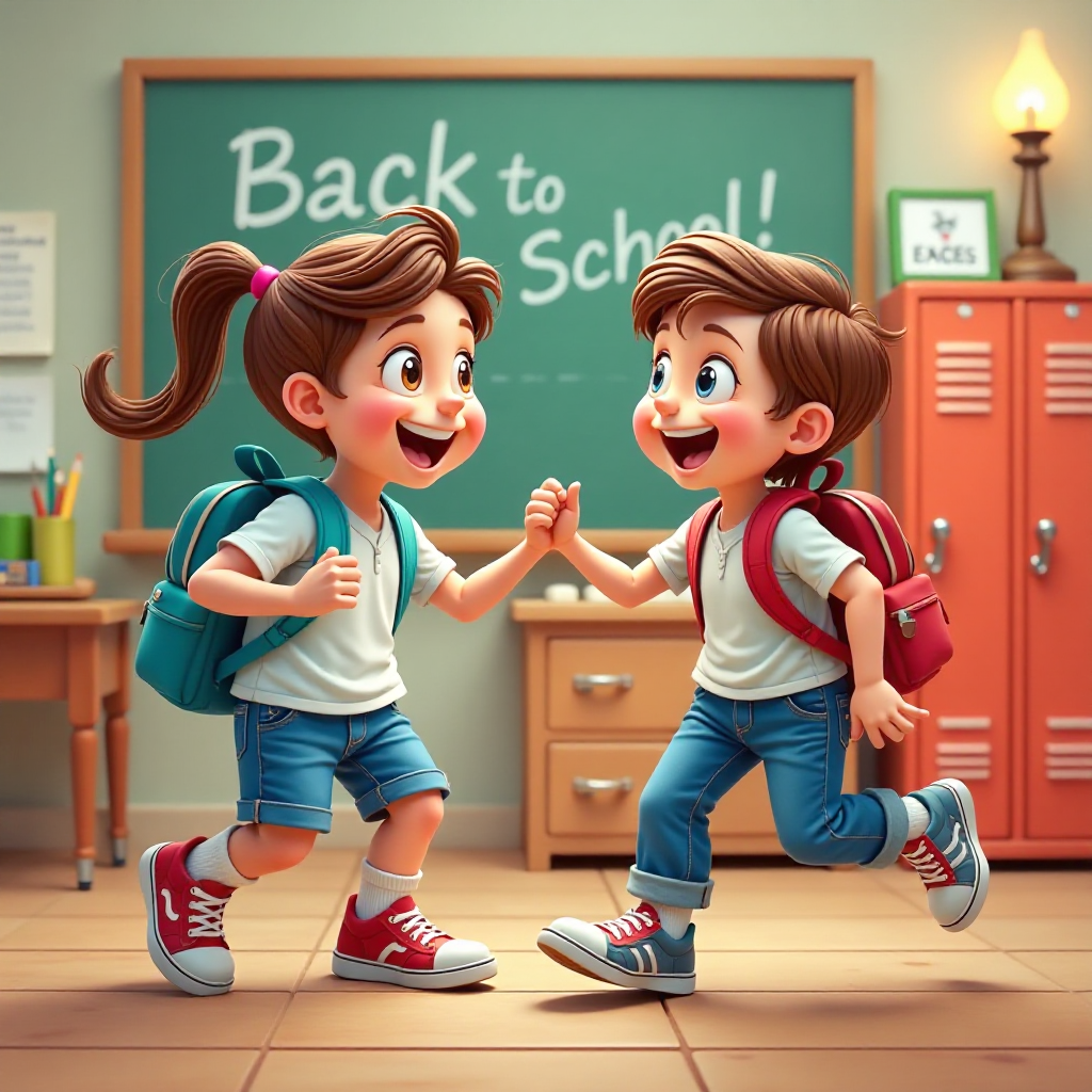 Animated Back to School Clothes Image Template - AI Designs by MolyPix.AI