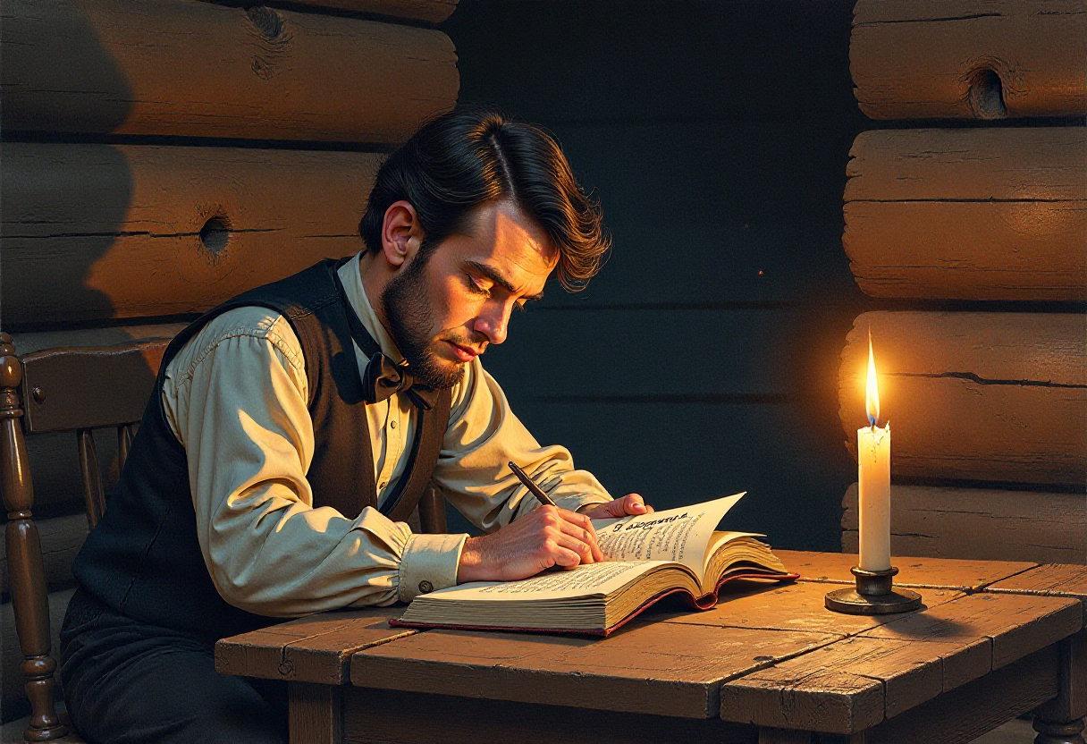 Young Lincoln's Birthday Study Image Template - AI Designs by MolyPix.AI