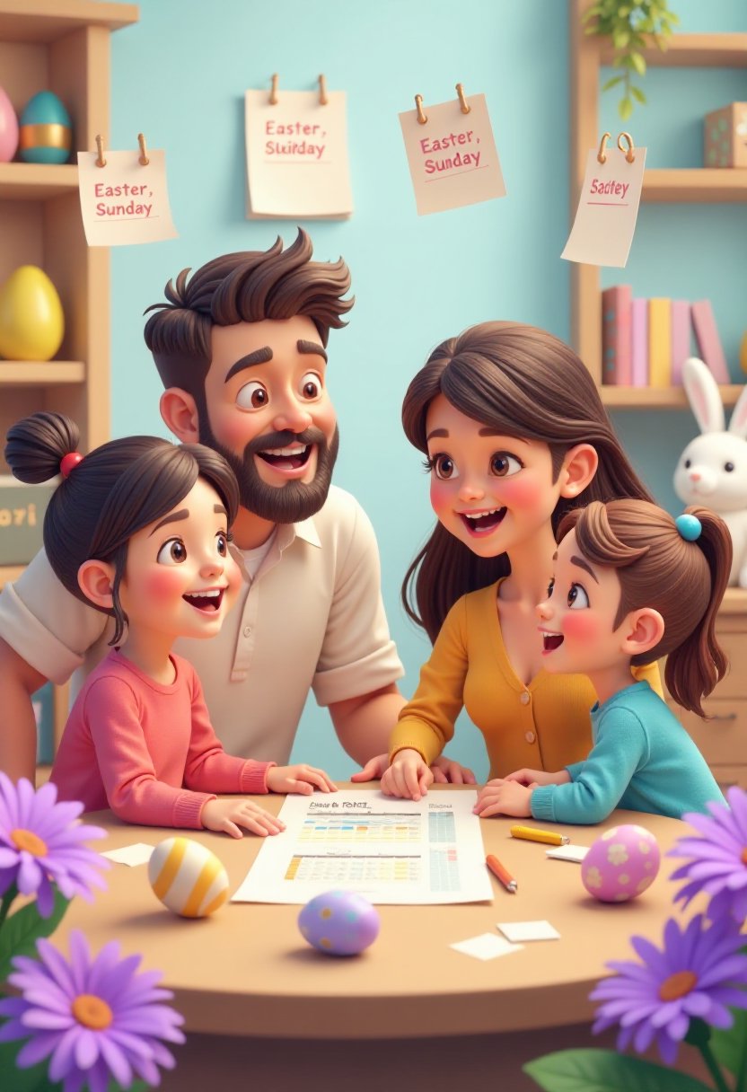 Family Planning Easter Sunday Dates Image Template - AI Designs by ...