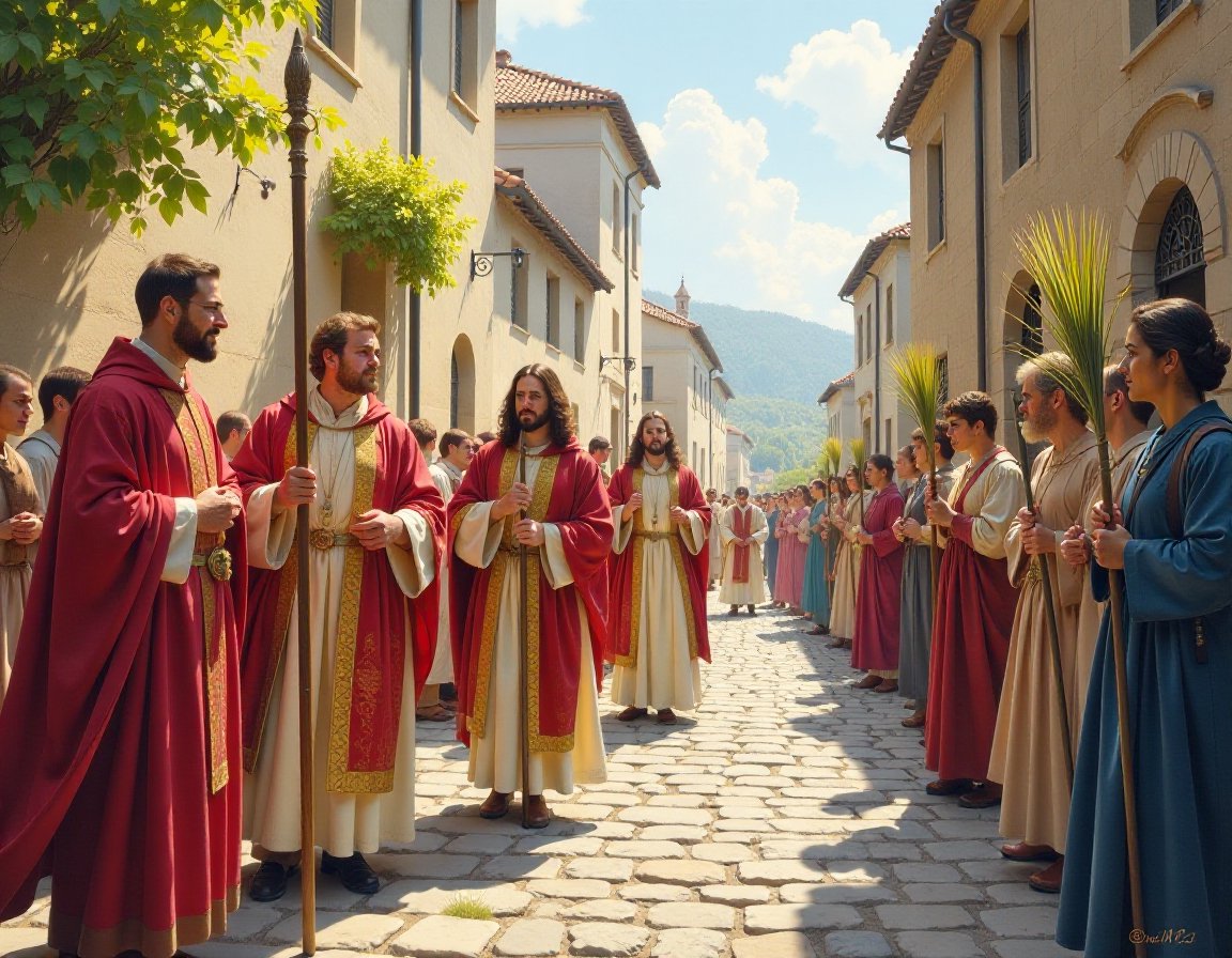 Traditional Easter Sunday Procession Image Template - AI Designs by ...