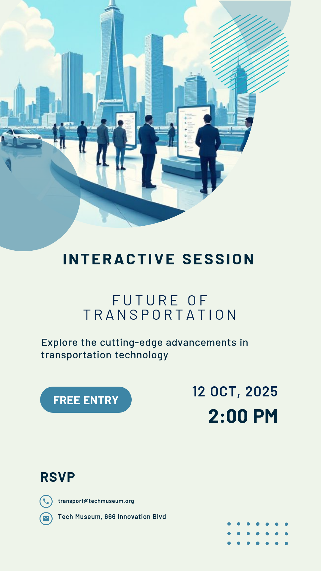 Future Transportation Interactive Session Poster Template - AI Designs ...