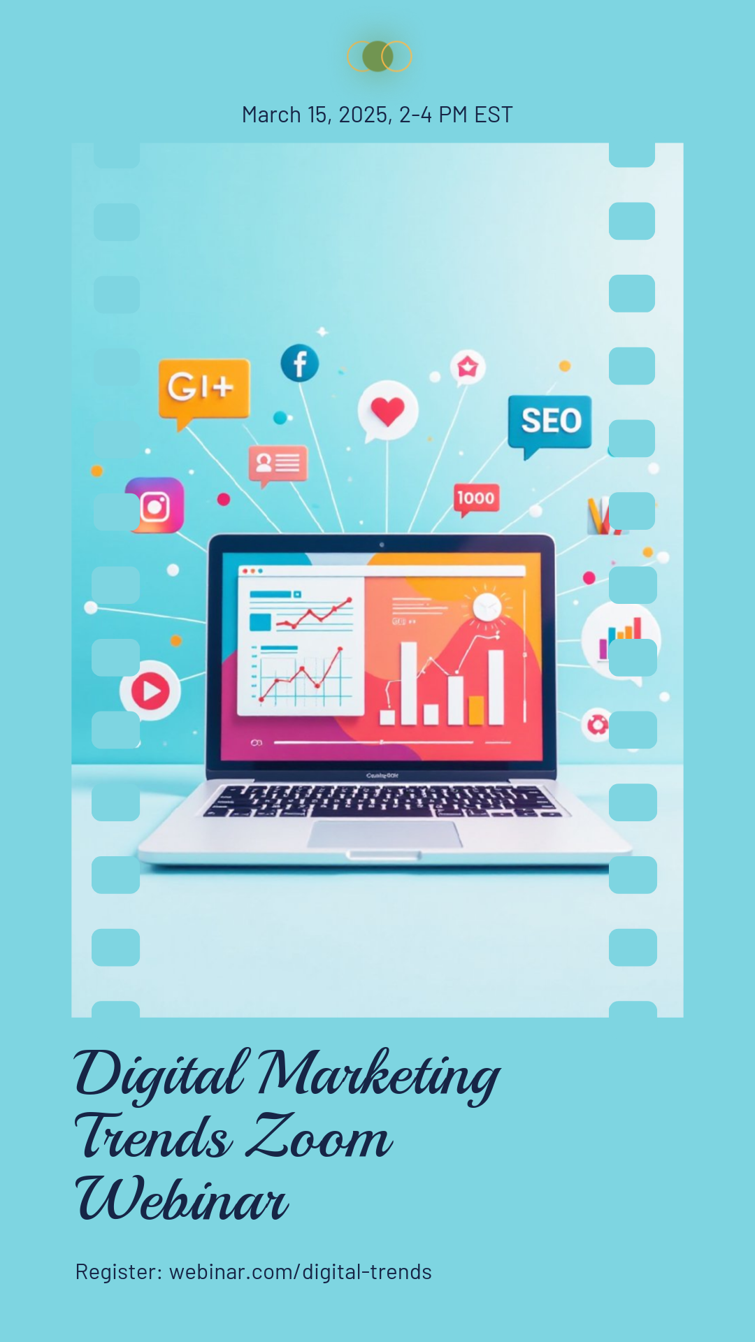 Digital Marketing Zoom Webinar Poster Template - AI Designs by MolyPix.AI