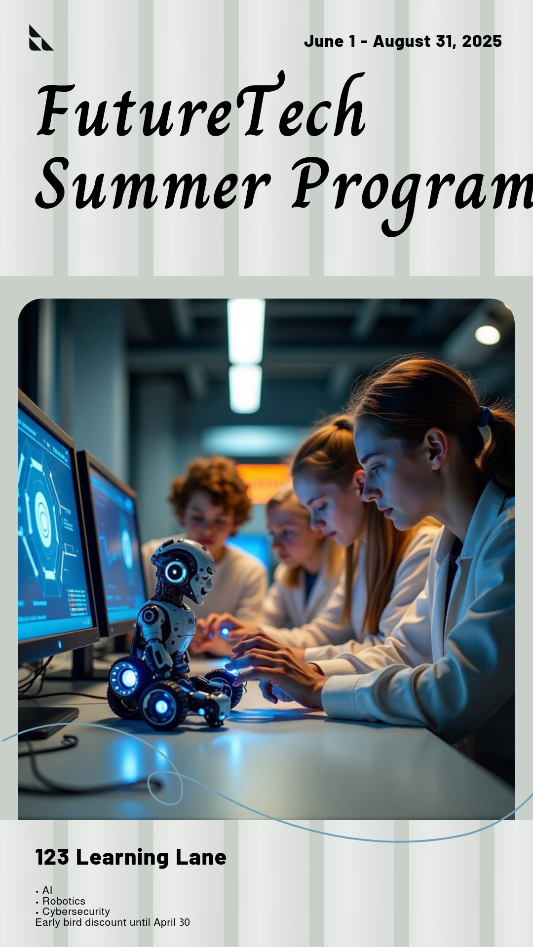 FutureTech Technical Training Center Program Poster Template - AI ...