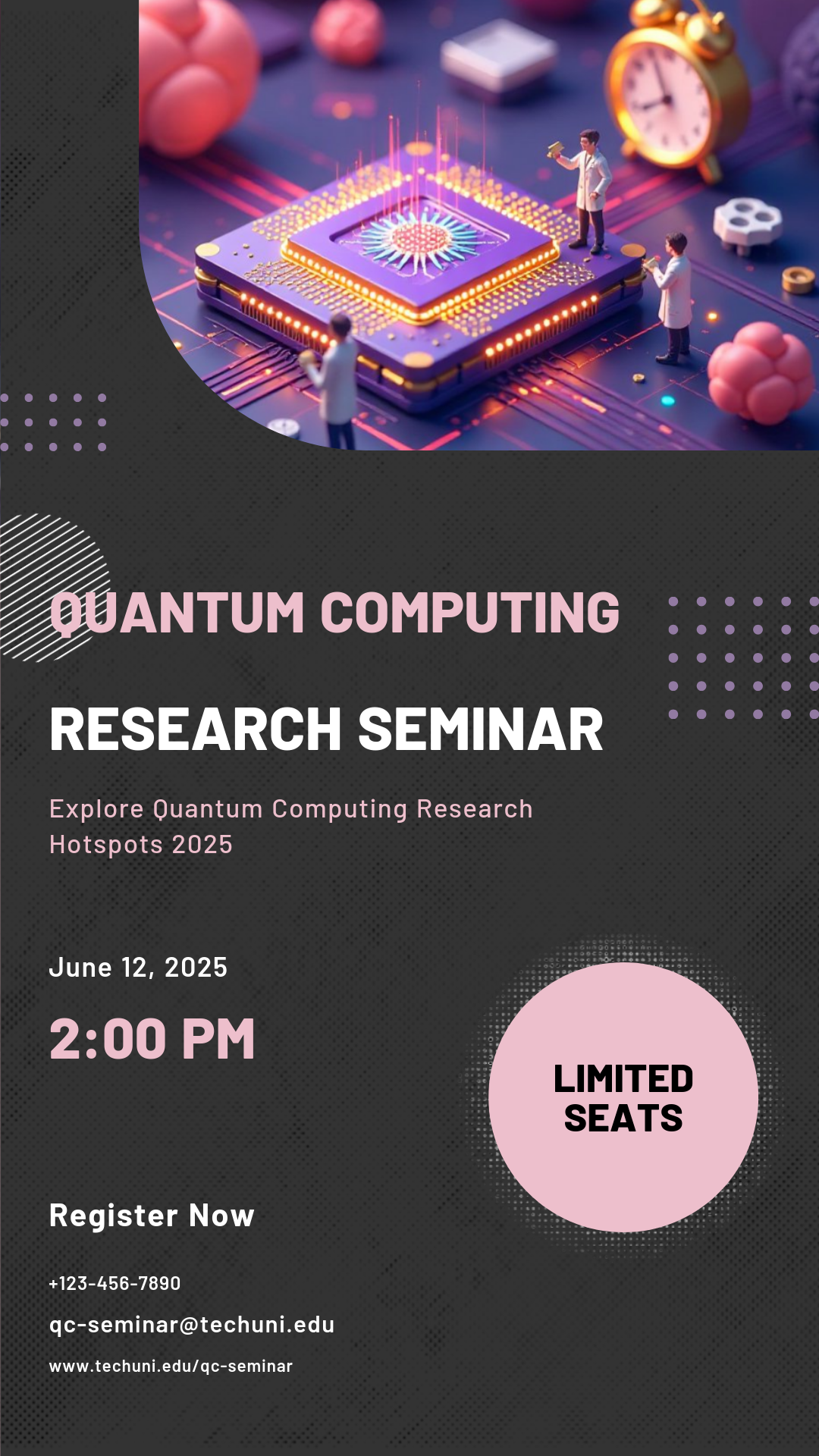 Quantum Computing Research Hotspots 2025 Poster Template - AI Designs ...