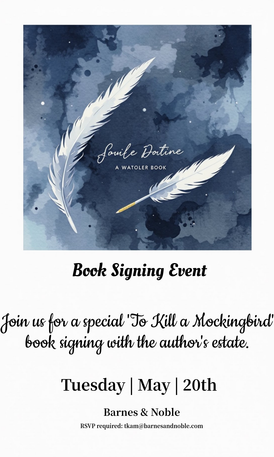 To Kill a Mockingbird Invitation Template - AI Designs by MolyPix.AI