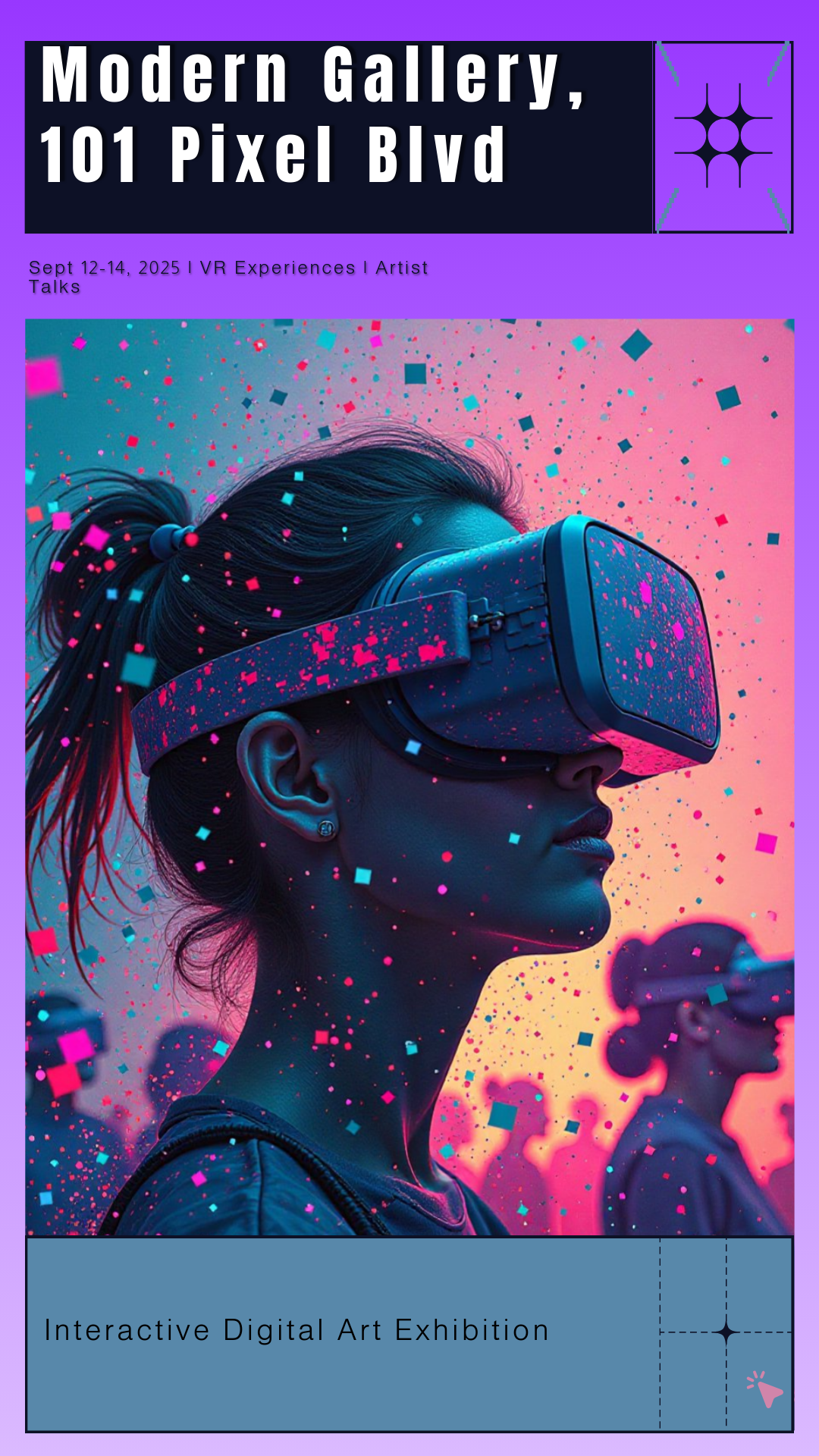 Interactive Creative Event Posters Exhibition Poster Template - AI ...