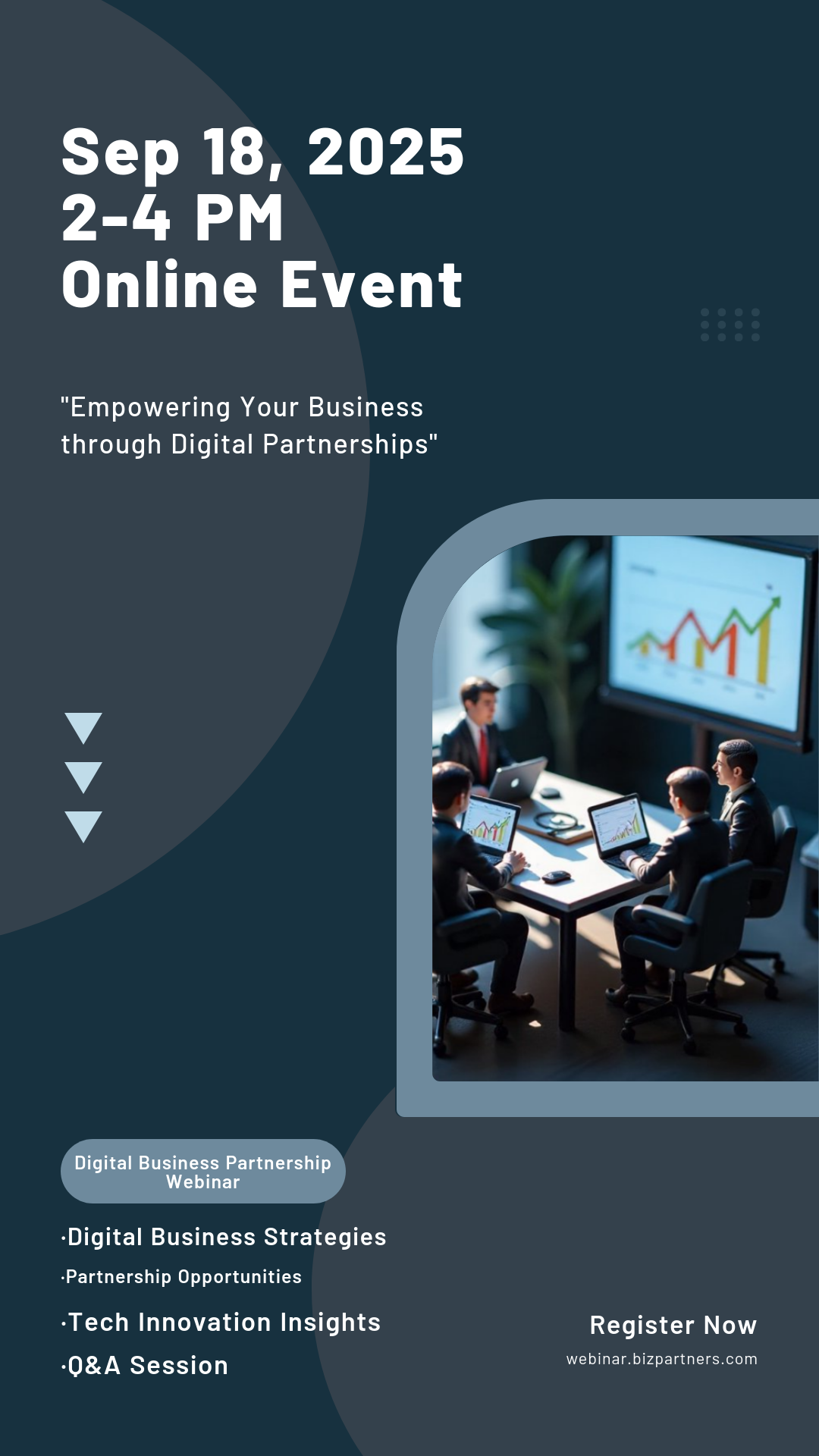 Digital Business Partnership Webinar Poster Template - AI Designs by ...