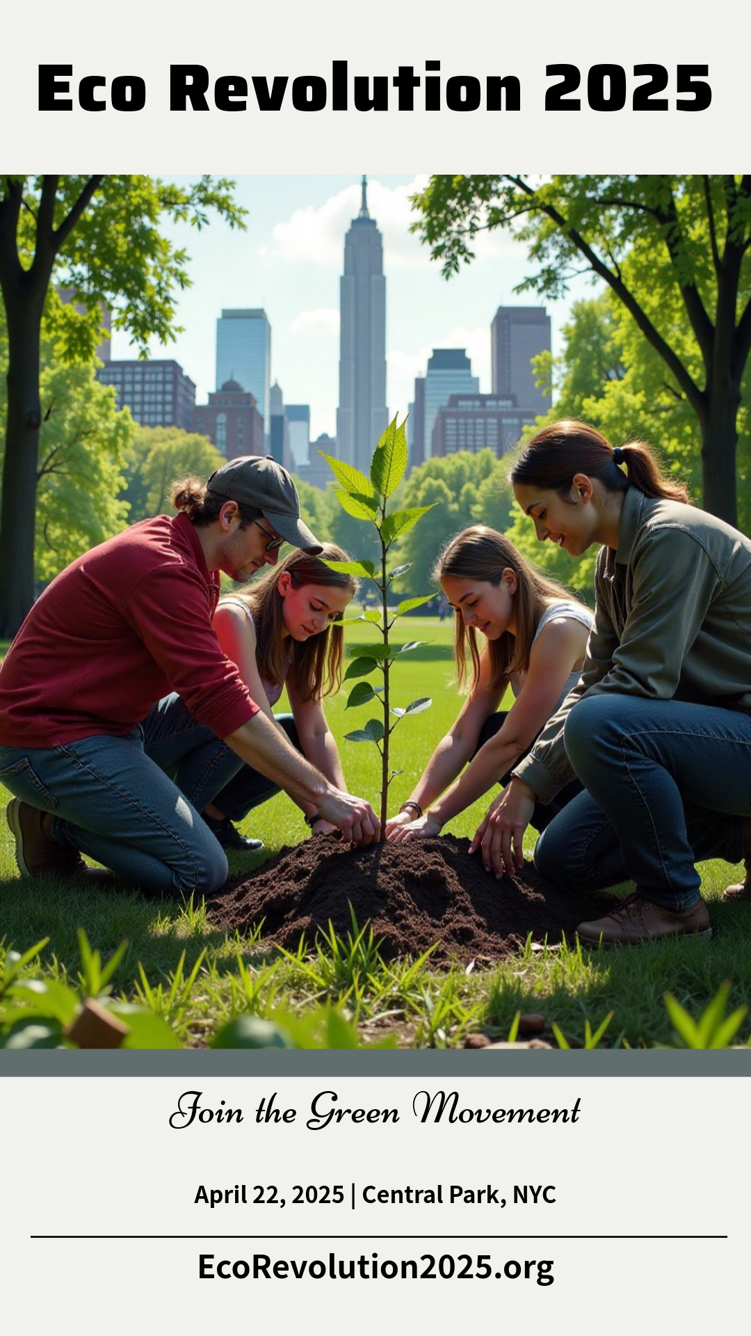 Eco Revolution Teaser Campaign 2025 Poster Template - AI Designs by ...