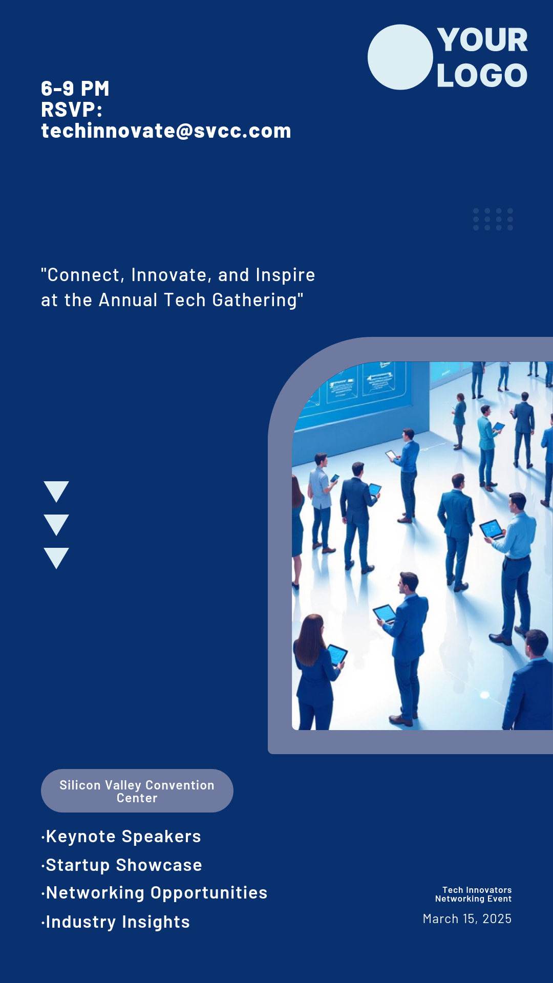 Annual Tech Business Networking Events Poster Template - AI Designs by ...