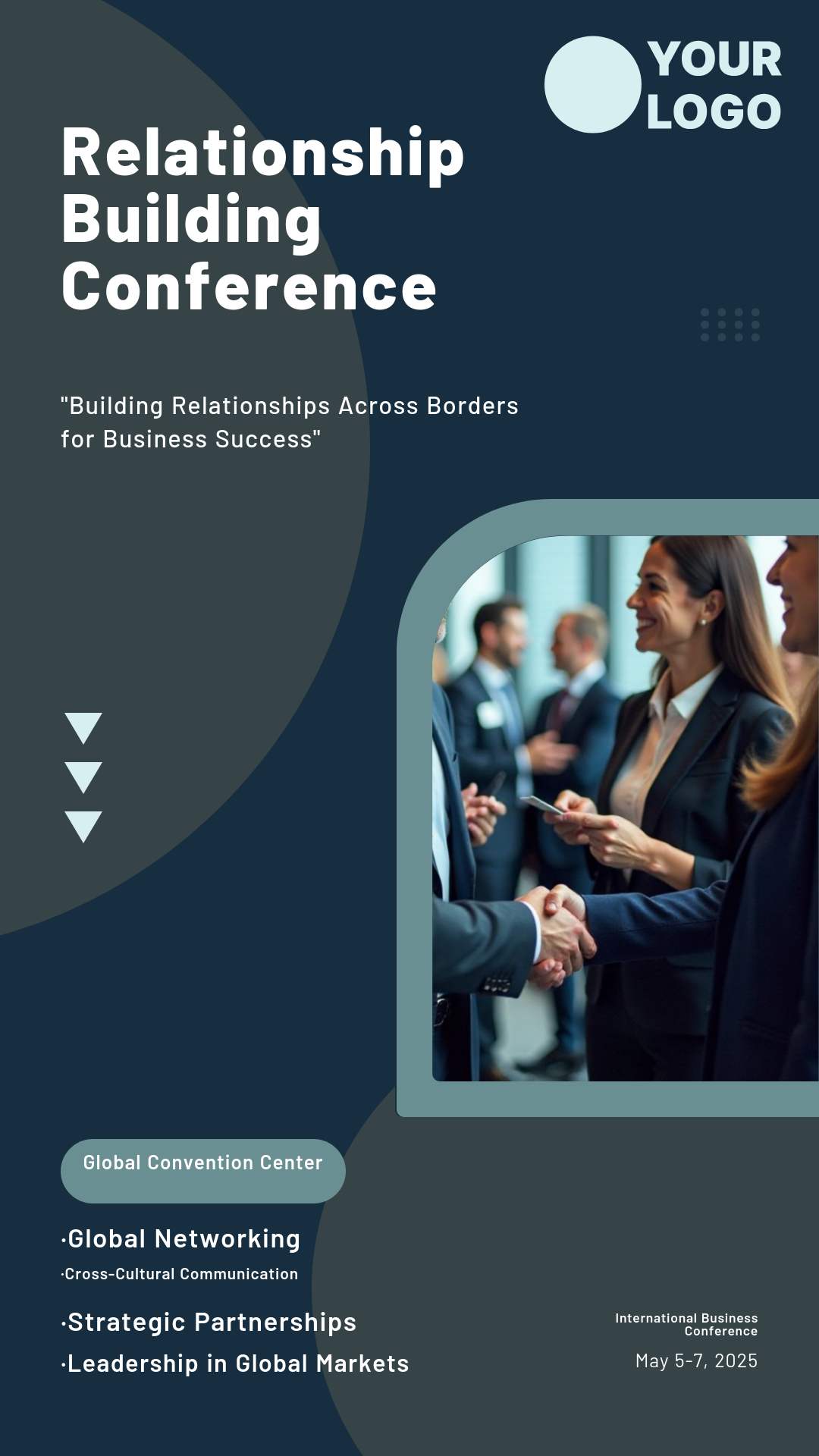 International Business Relationship Building Conference Poster Template ...