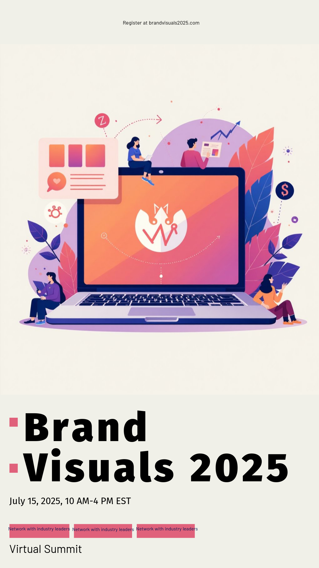 Brand Visuals 2025 Virtual Summit Poster Template - AI Designs by ...