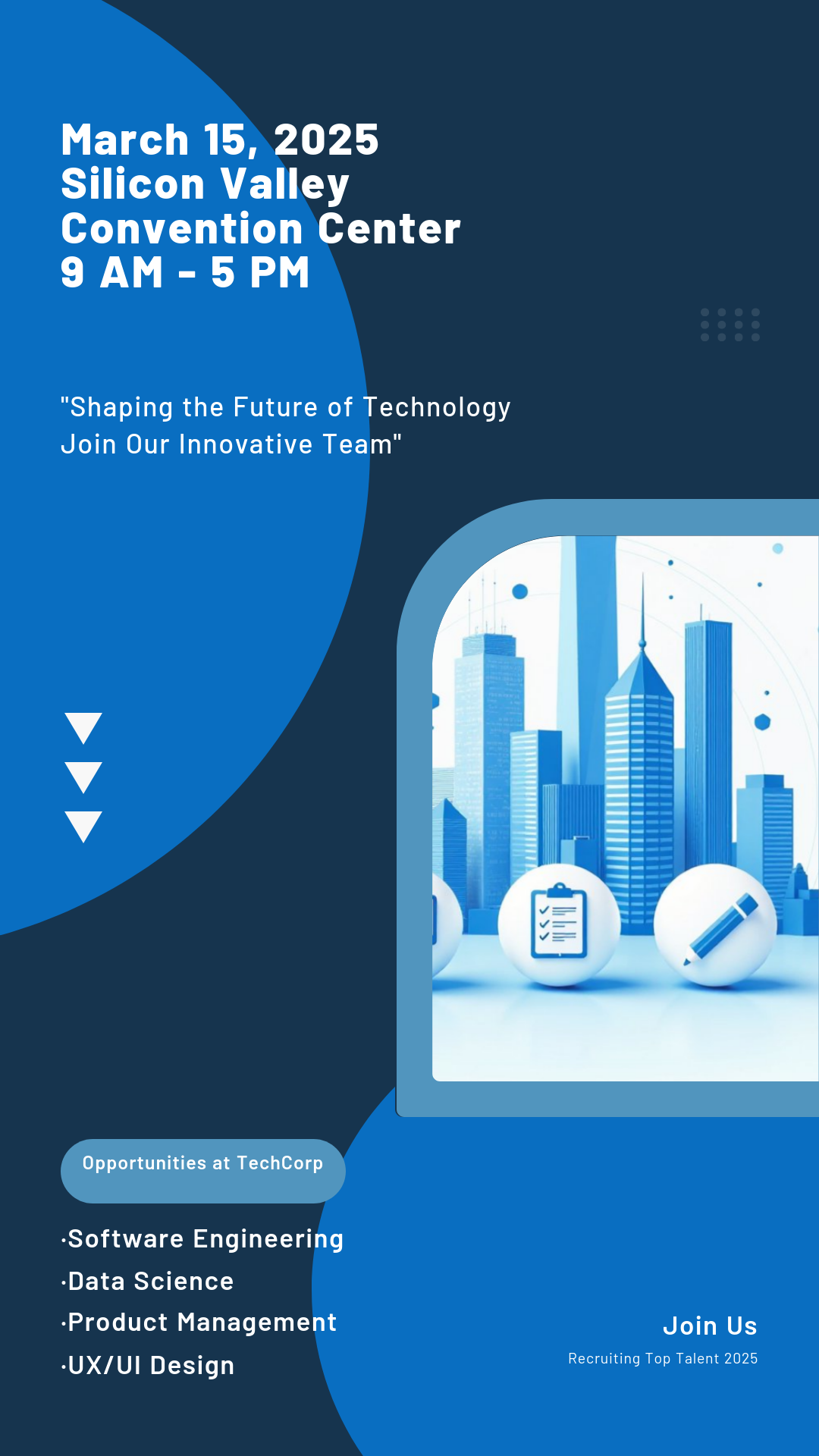 TechCorp Recruiting Top Talent 2025 Poster Template - AI Designs by ...