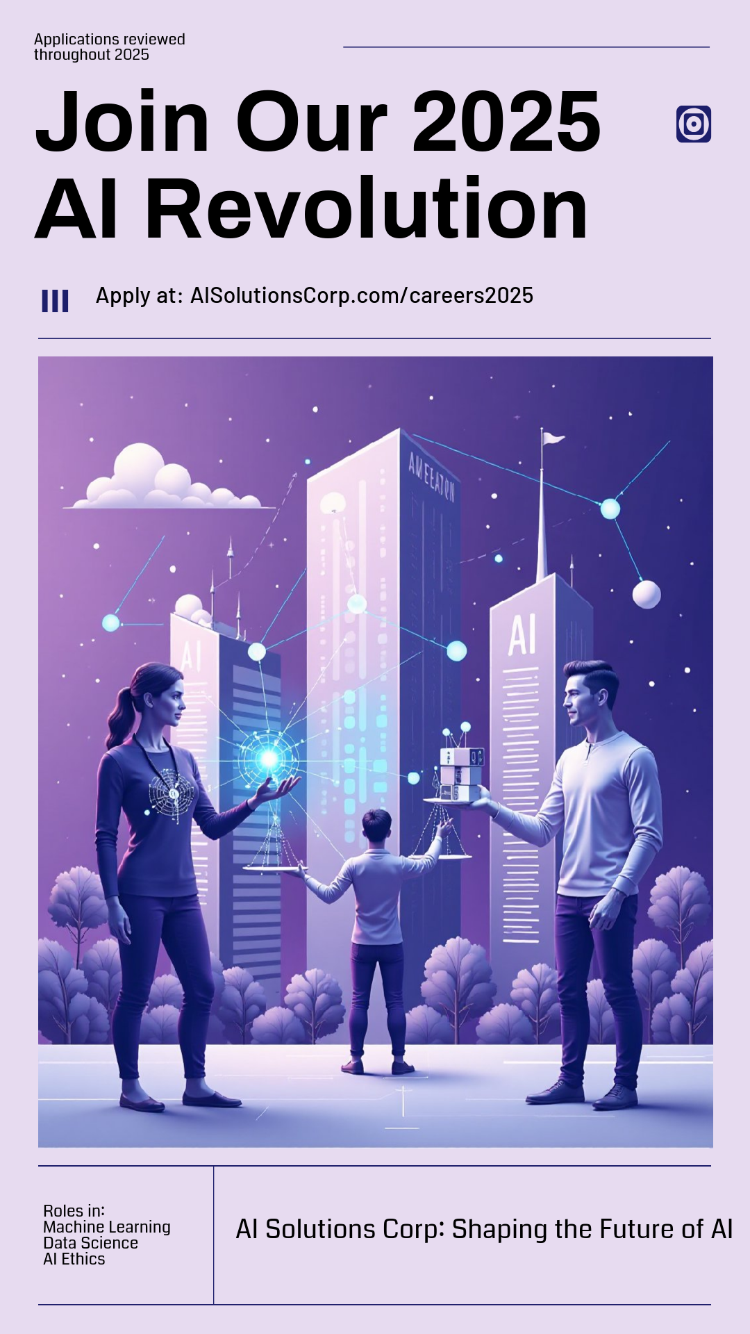 AI Job Advertisement 2025 Poster Template - AI Designs by MolyPix.AI