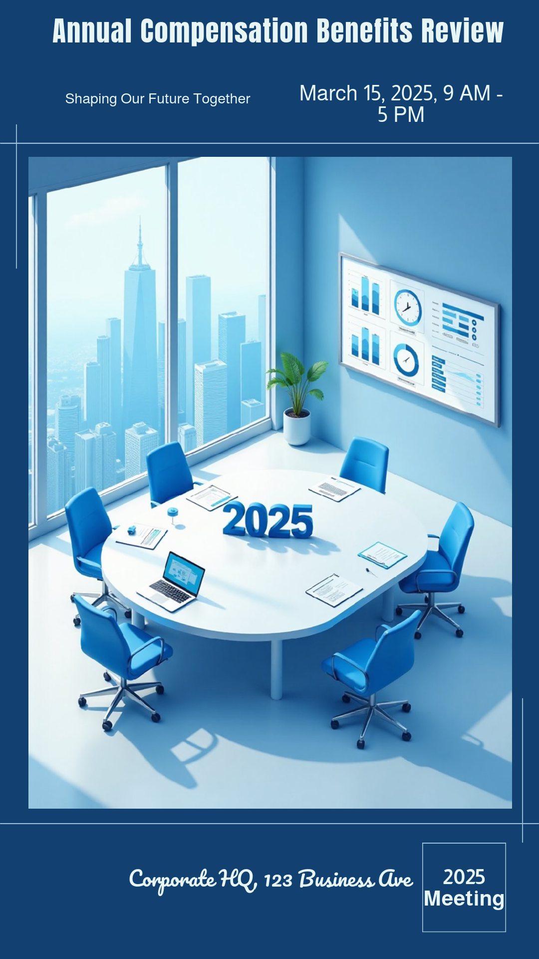 Annual Compensation and Benefits 2025 Review Poster Template - AI ...