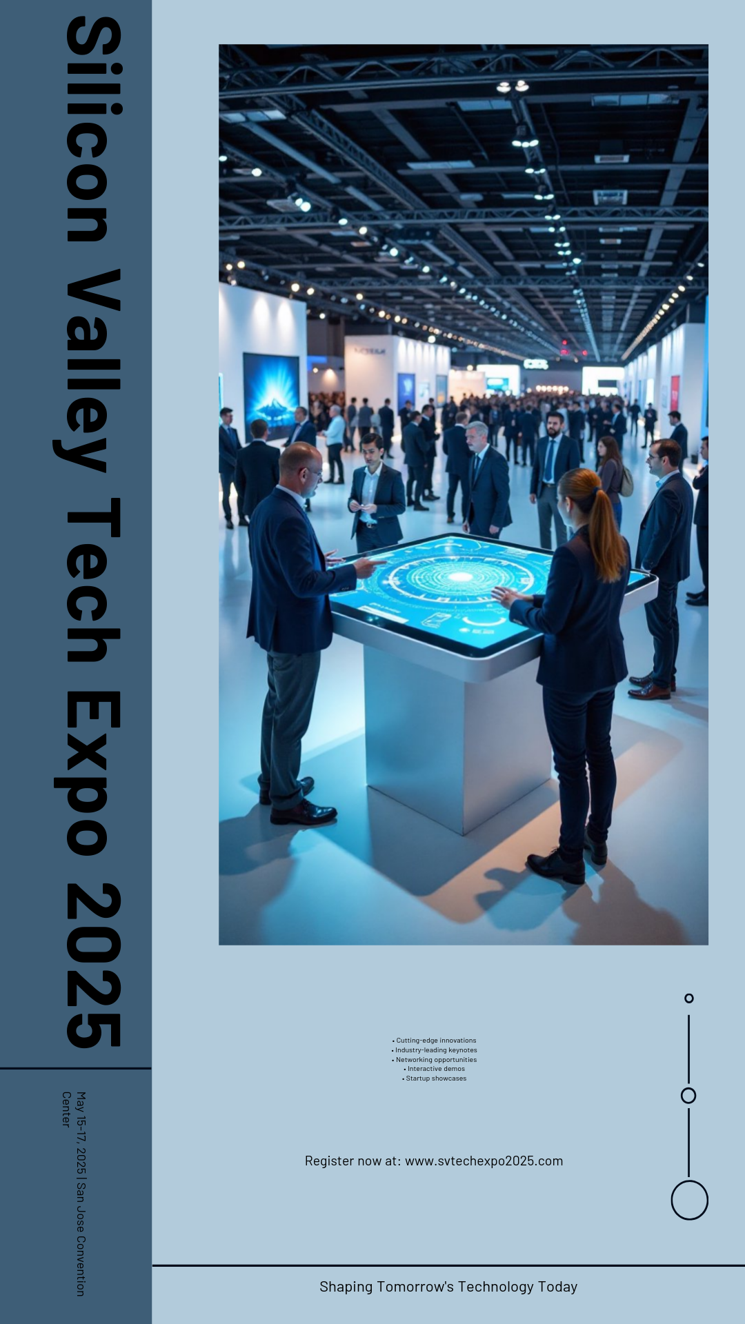 Silicon Valley Tech Expo 2025 Poster Template - AI Designs by MolyPix.AI
