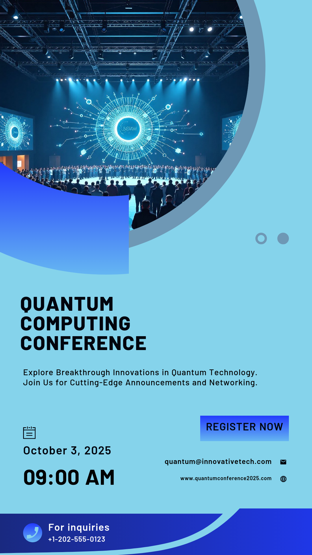 Quantum Computing Innovative Technology Events Poster Template - AI ...