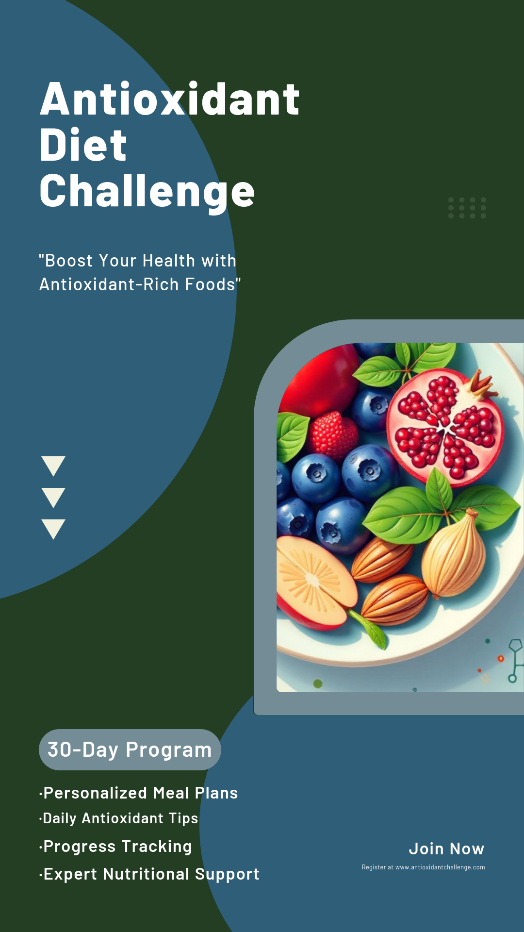 Antioxidant-rich Foods Diet Challenge Poster Template - AI Designs by ...