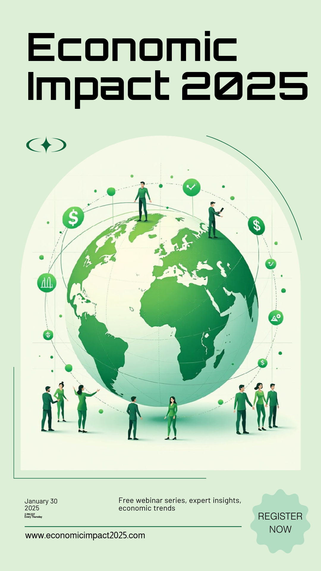 Economic Impact 2025 Webinar Series Poster Template - AI Designs by ...