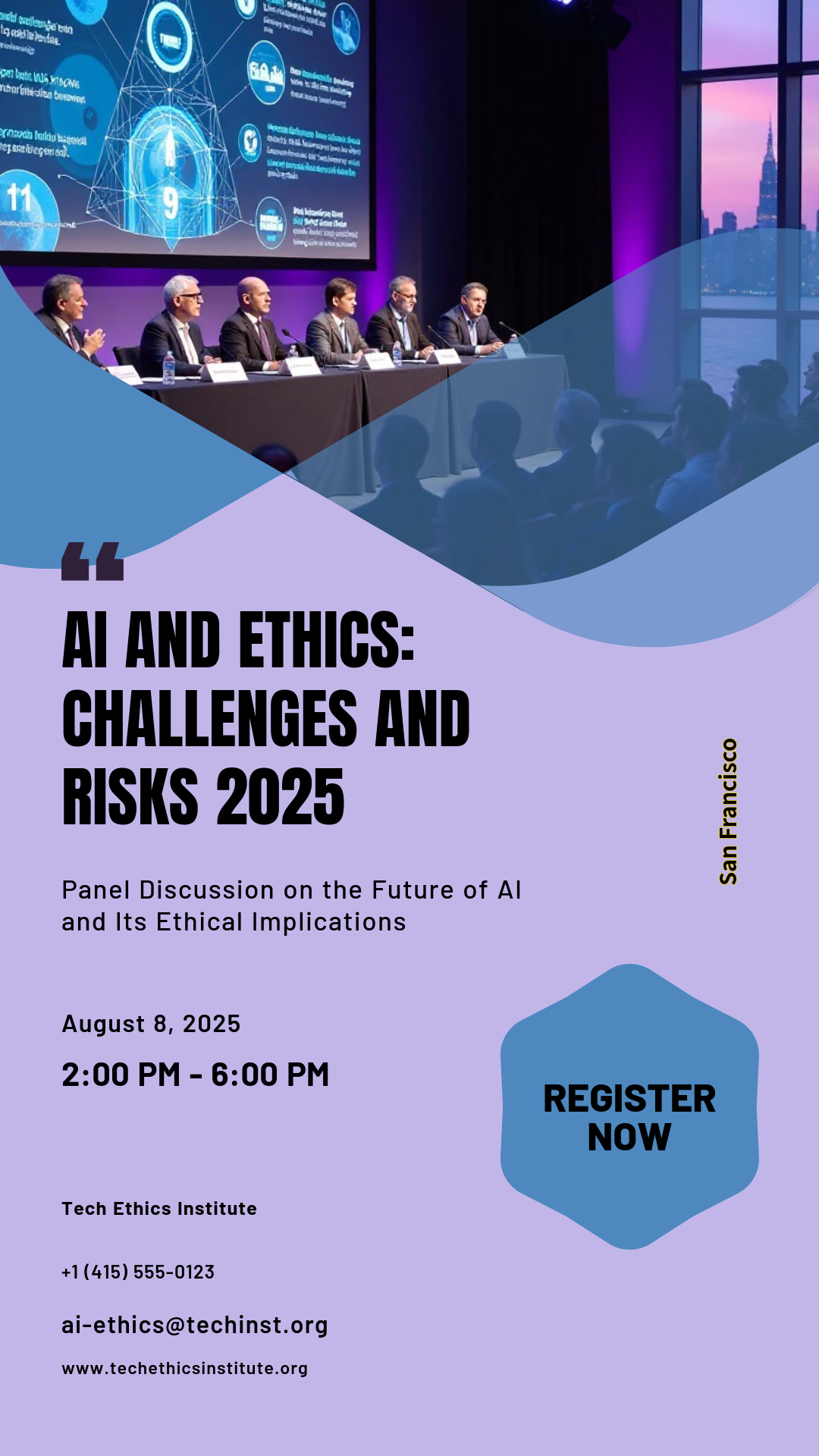 AI Ethics Challenges and Risks 2025 Poster Template - AI Designs by ...