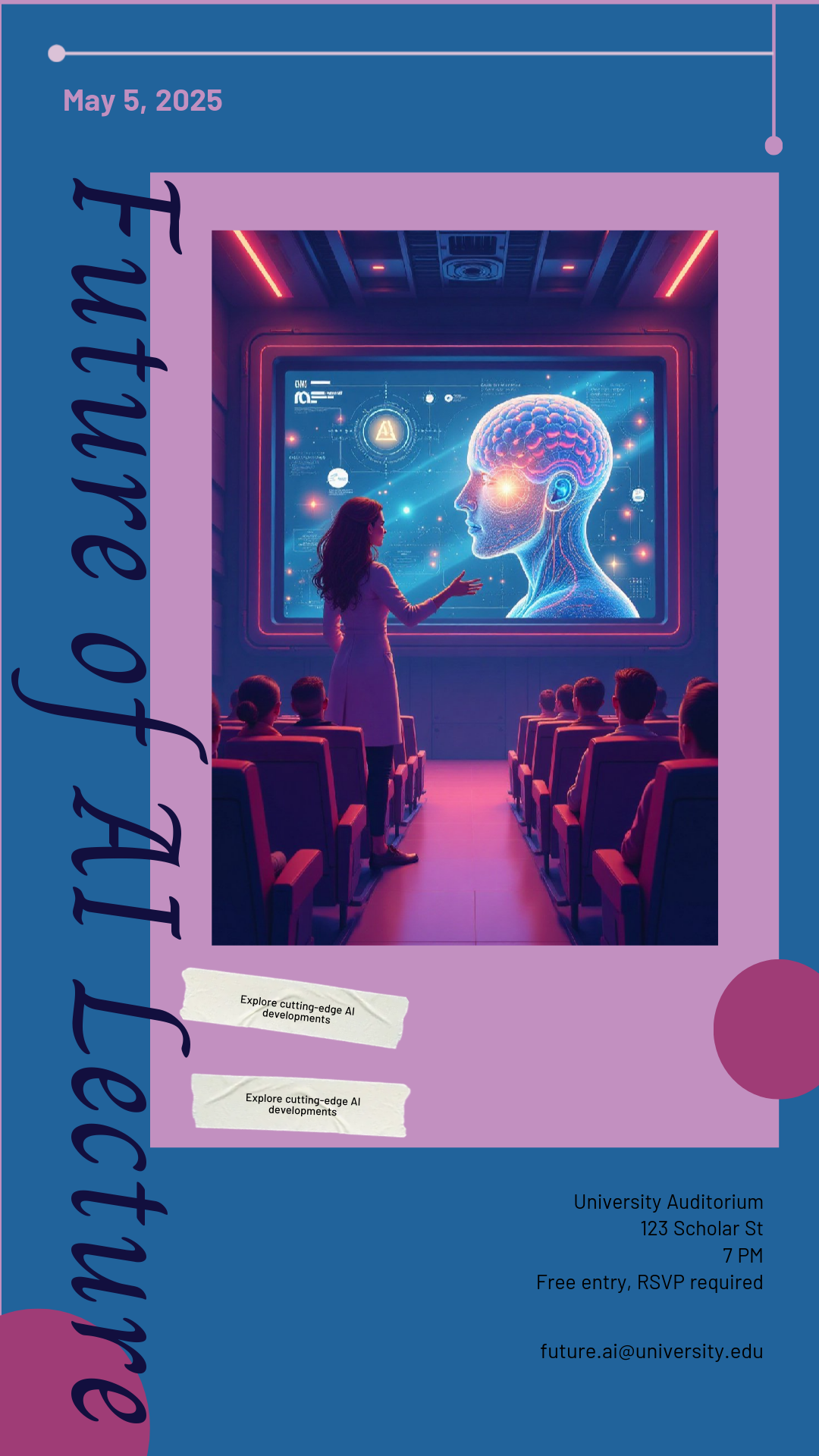 Future of Artificial Intelligence Technology Poster Template - AI ...