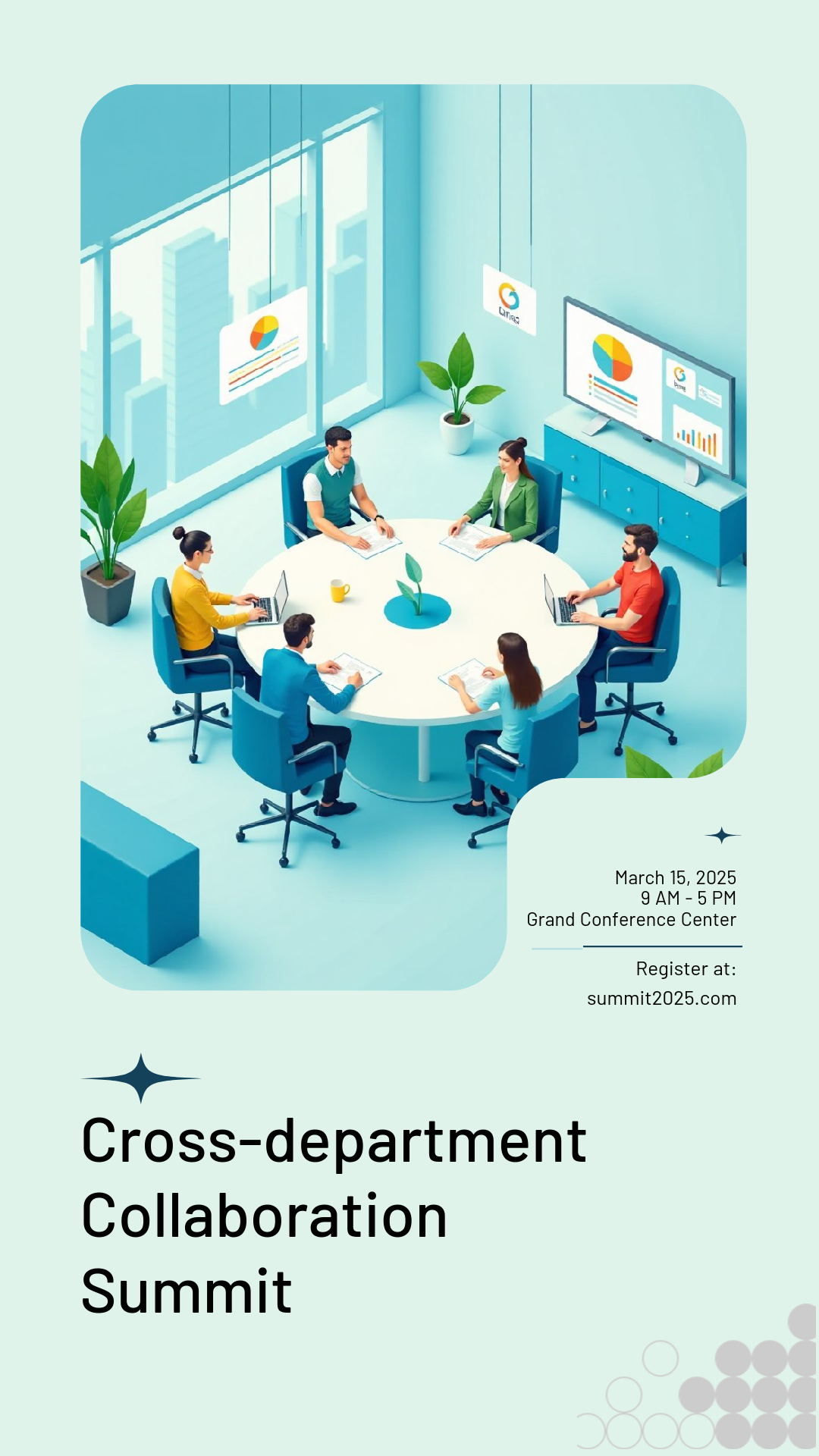Cross-department Collaboration 2025 Summit Poster Template - AI Designs ...