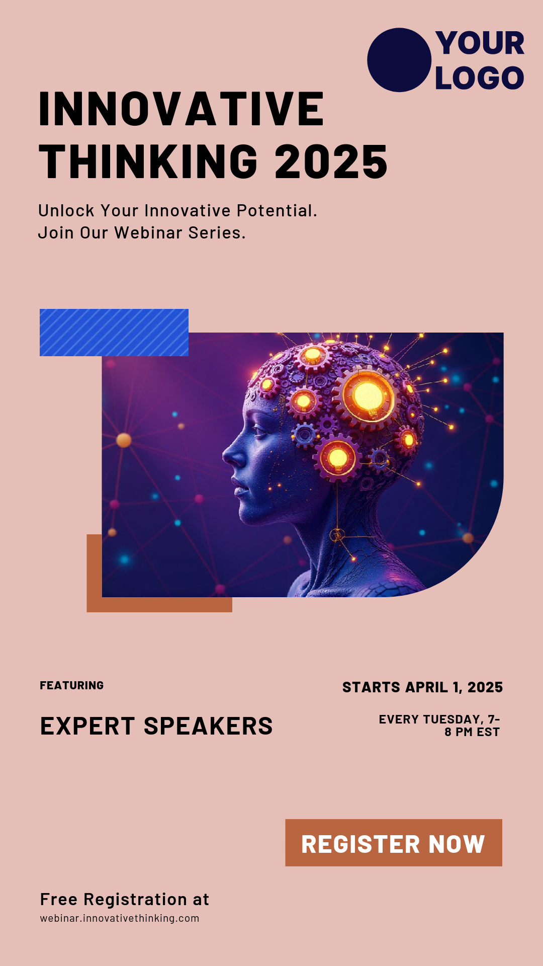 Innovative Thinking 2025 Webinar Series Poster Template - AI Designs by ...