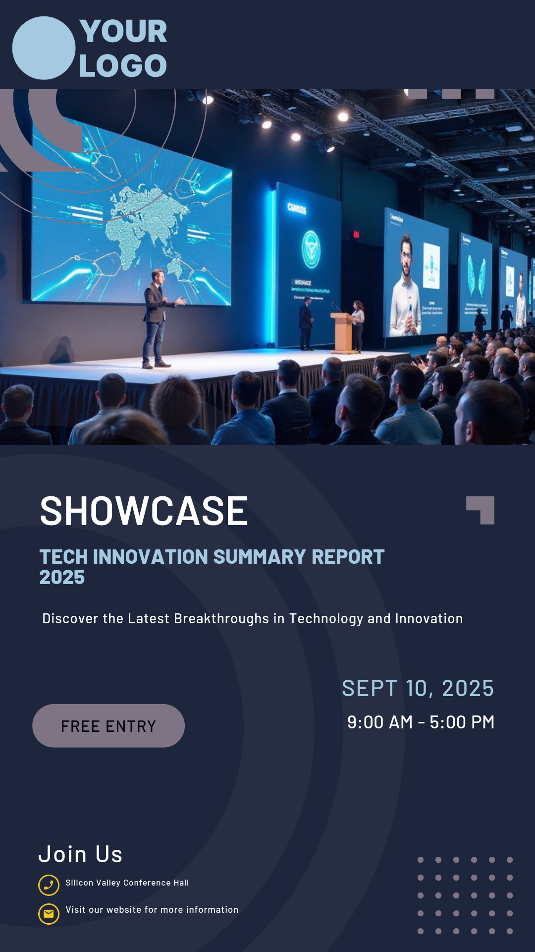 Tech Innovation Summary Report 2025 Poster Template - AI Designs by ...