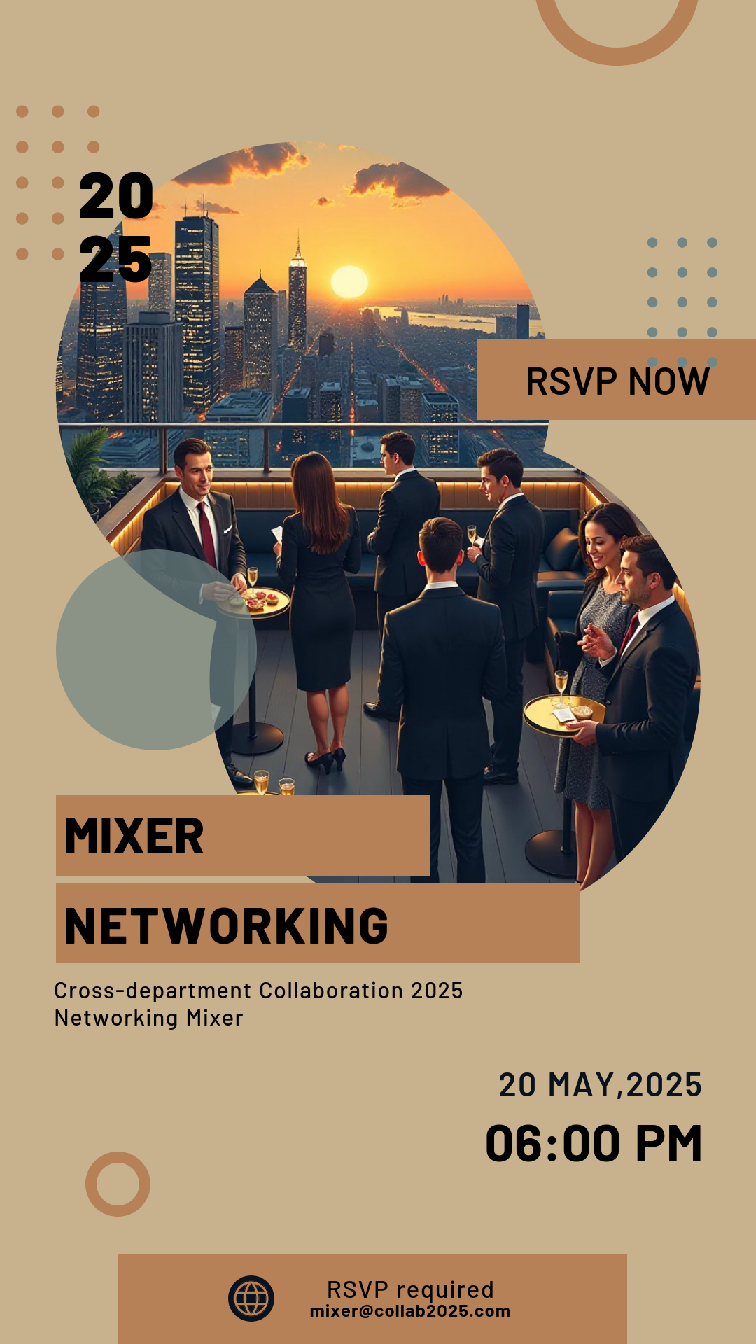 Cross-department Collaboration 2025 Networking Poster Template - AI ...