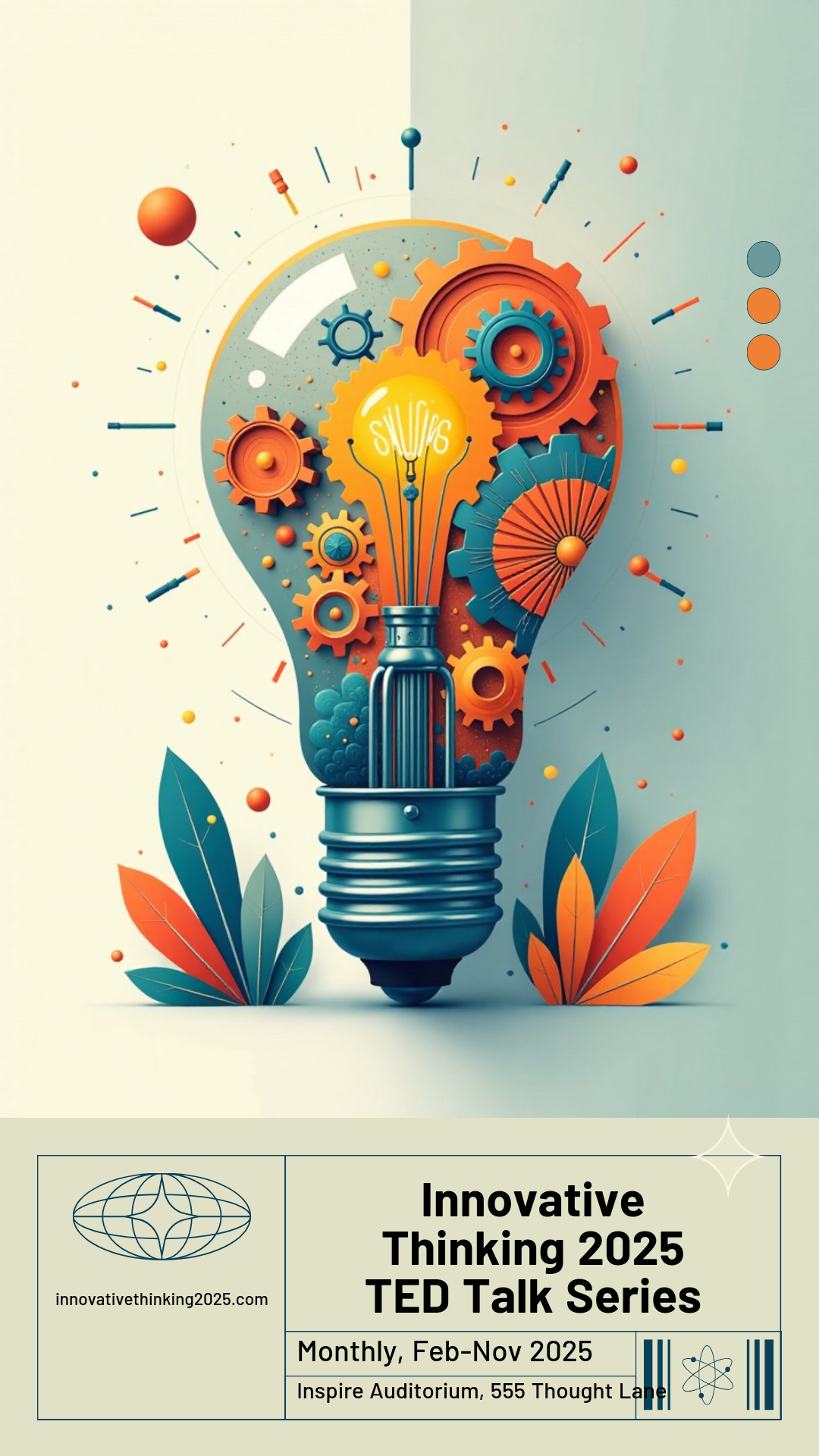 Innovative Thinking 2025 TED Talks Poster Template - AI Designs by ...