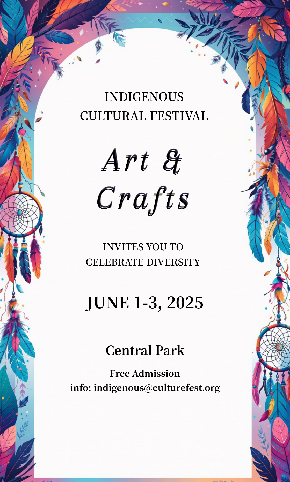 Indigenous Cultural Festival Invitation Template - AI Designs by MolyPix.AI