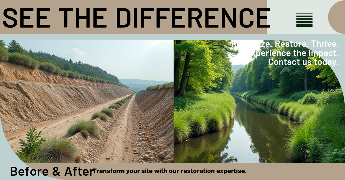 Before-After Site Restoration LinkedIn Single Image Ad Template - AI ...